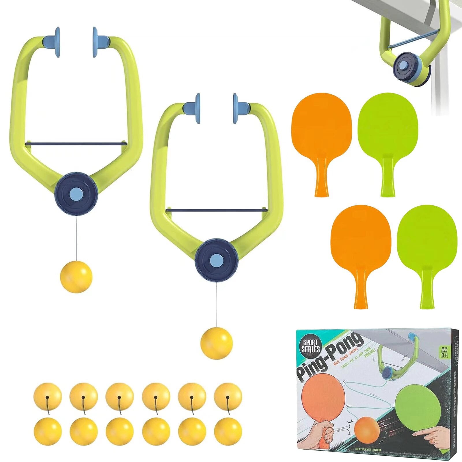 LUYJWZN Door Ping Pong Game, Doorway Ping Pong, Hanging Table Tennis ...