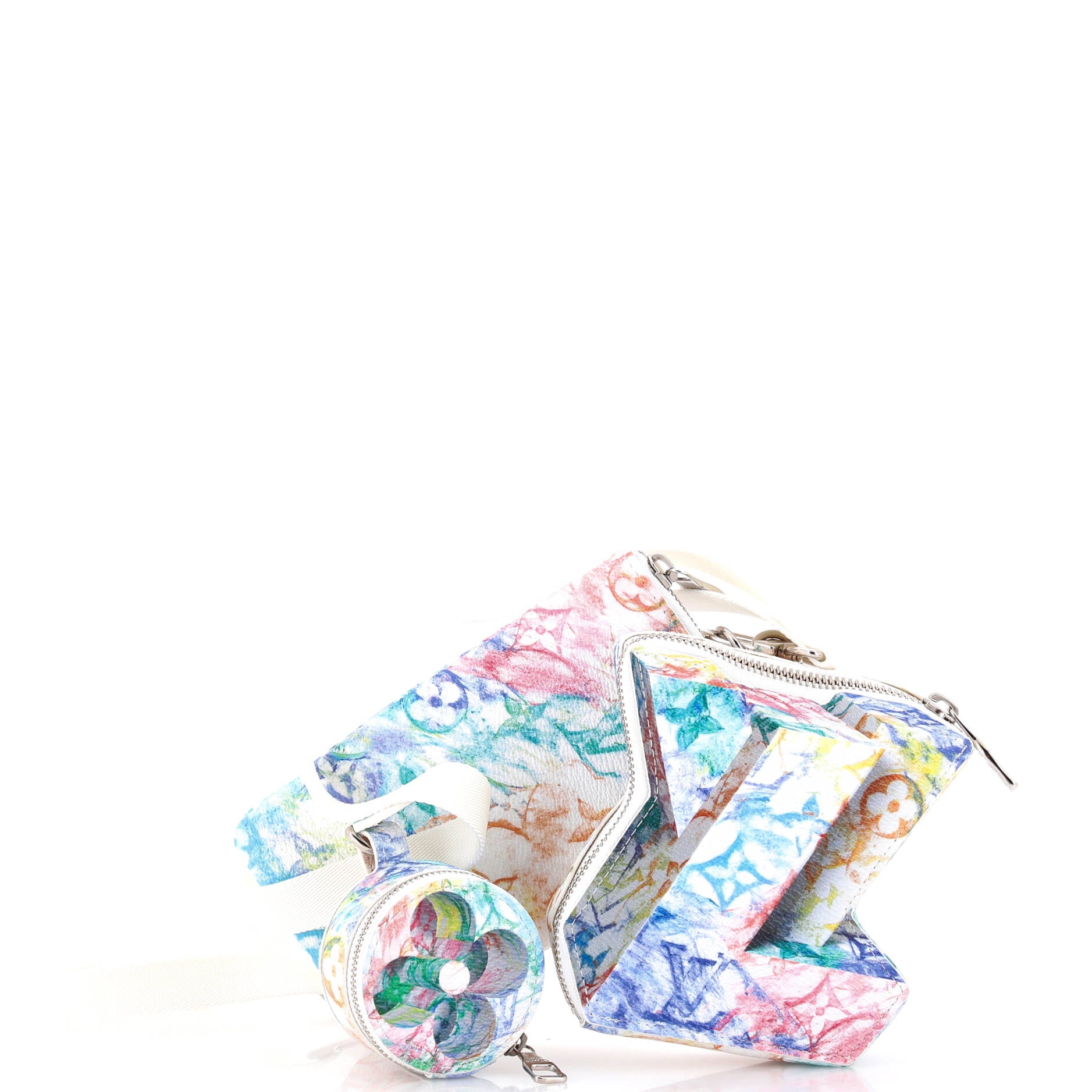 Pre-Owned LV Block Limited Edition Monogram Pastel Multicolor by Rebag ...