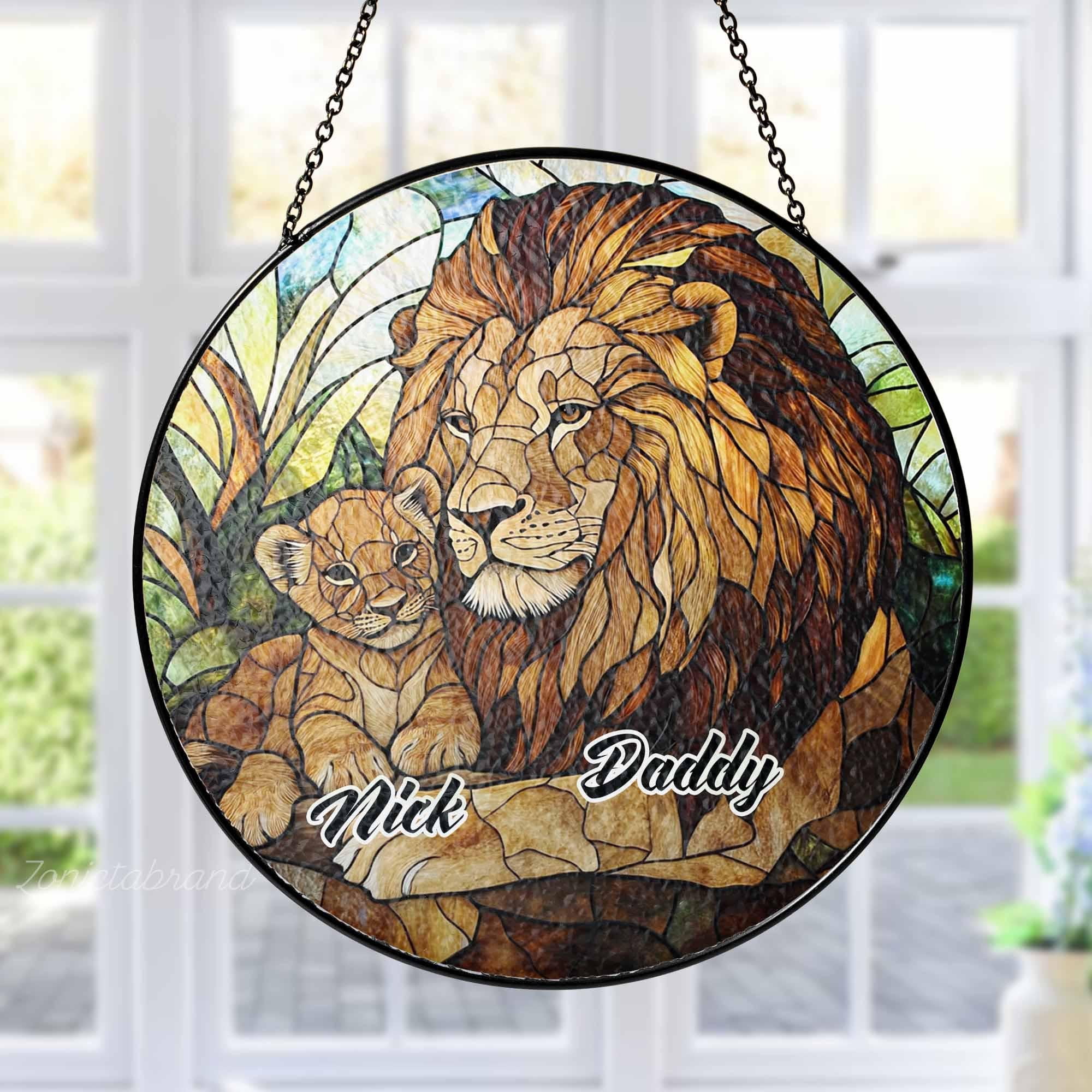 LV Gifts Forest Goddess Stained Glass Suncatcher, Moon & Nature Spirit ...