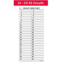 LV Fuse Box Circuit Breaker Panel Directory Labels/Decals/Stickers for ...