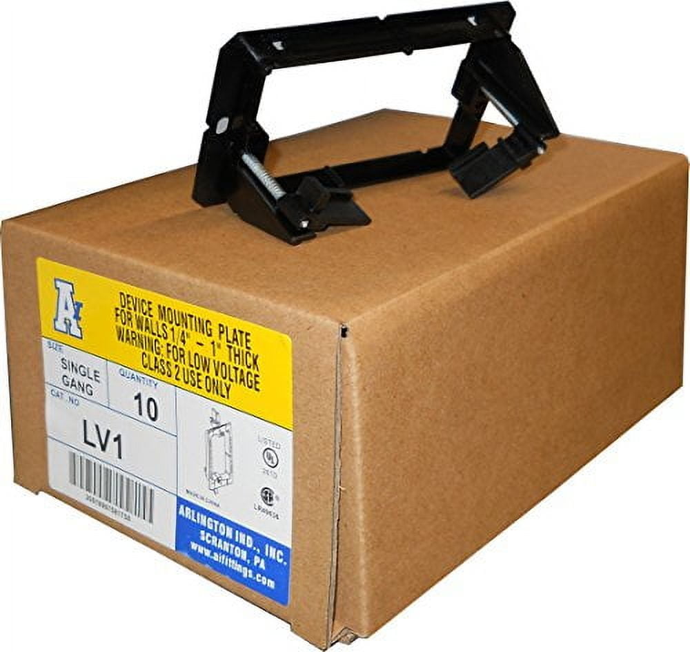 LV1 Low Voltage Mounting Bracket, 1-Gang, Black, 50-Pack - Walmart.com