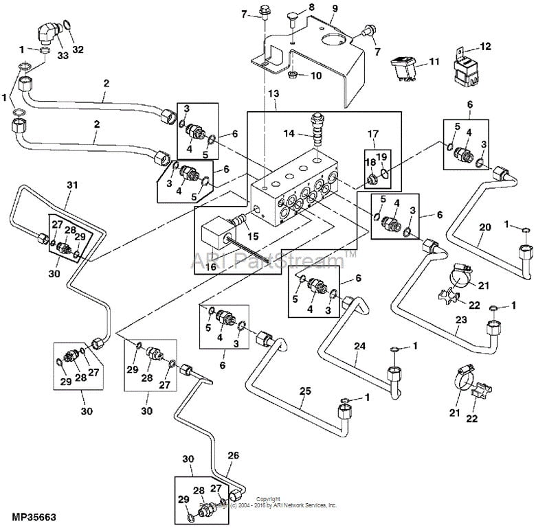 LVA10780 LINE, HYDRAULIC PORT B fits JOHN DEERE (New OEM) - Walmart.com
