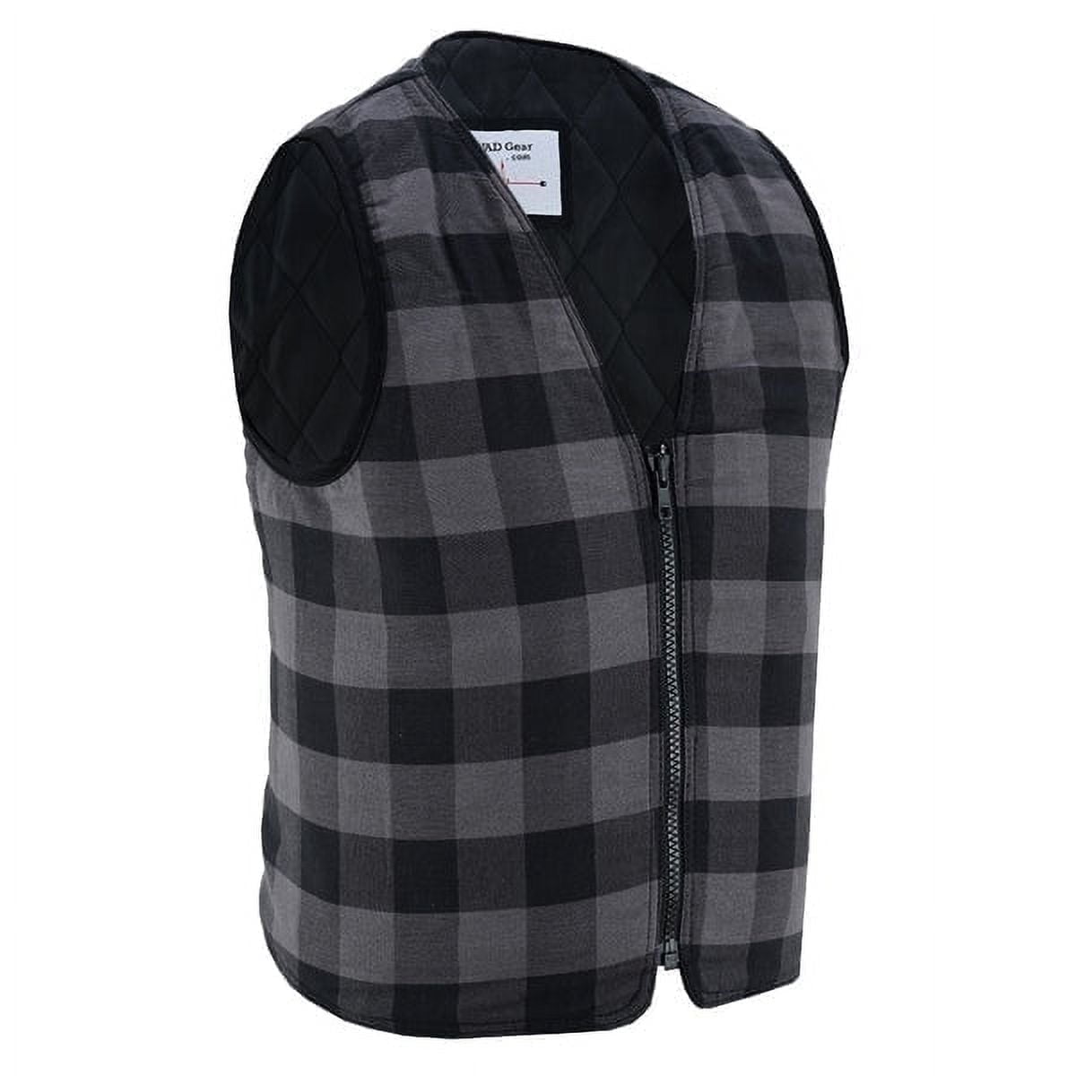 LVAD HeartMate 2 & 3 Sleeveless Flannel Vest For LVAD Patient - Black ...