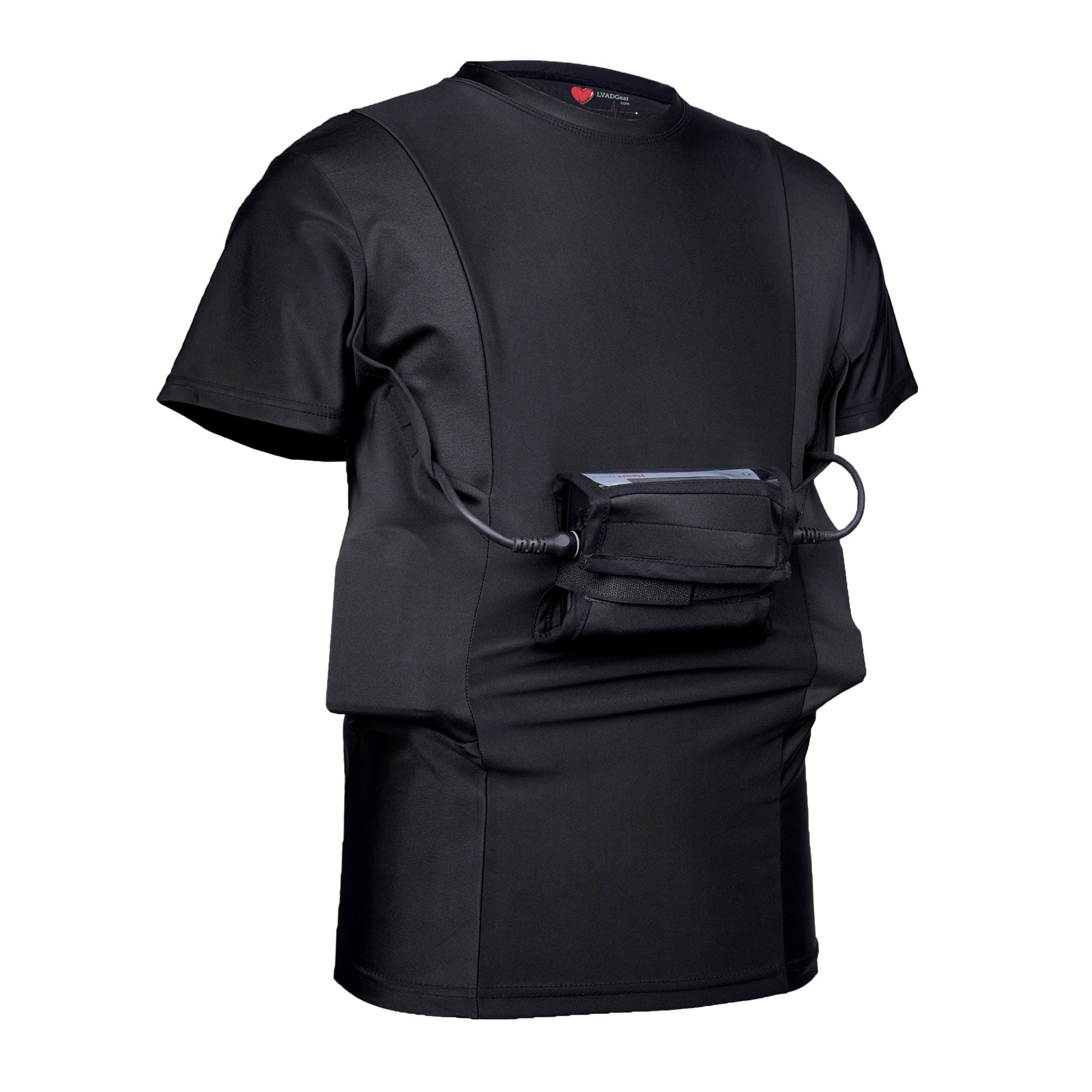 LVAD HeartMate 2 & 3 Black Shirt for Men Comfortable LVAD Medical T ...