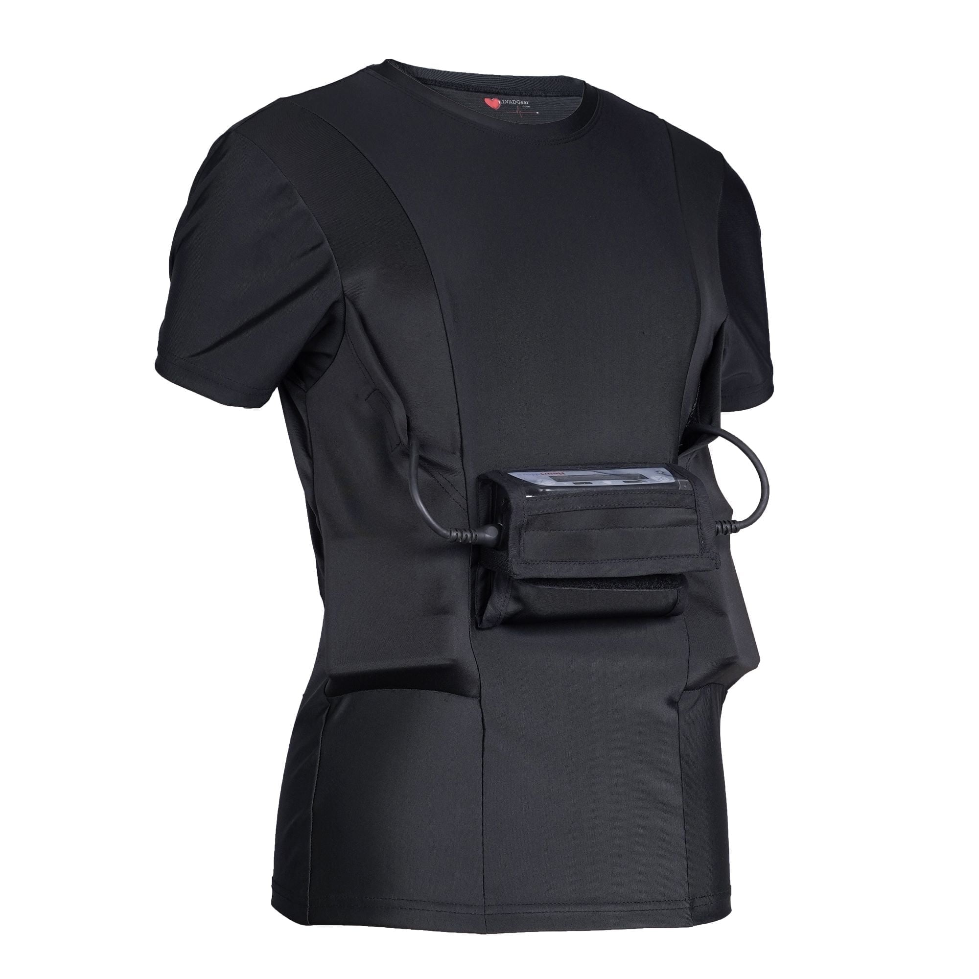 LVAD HeartWare 2 & 3 Black Shirt for Women Comfortable LVAD Medical T ...