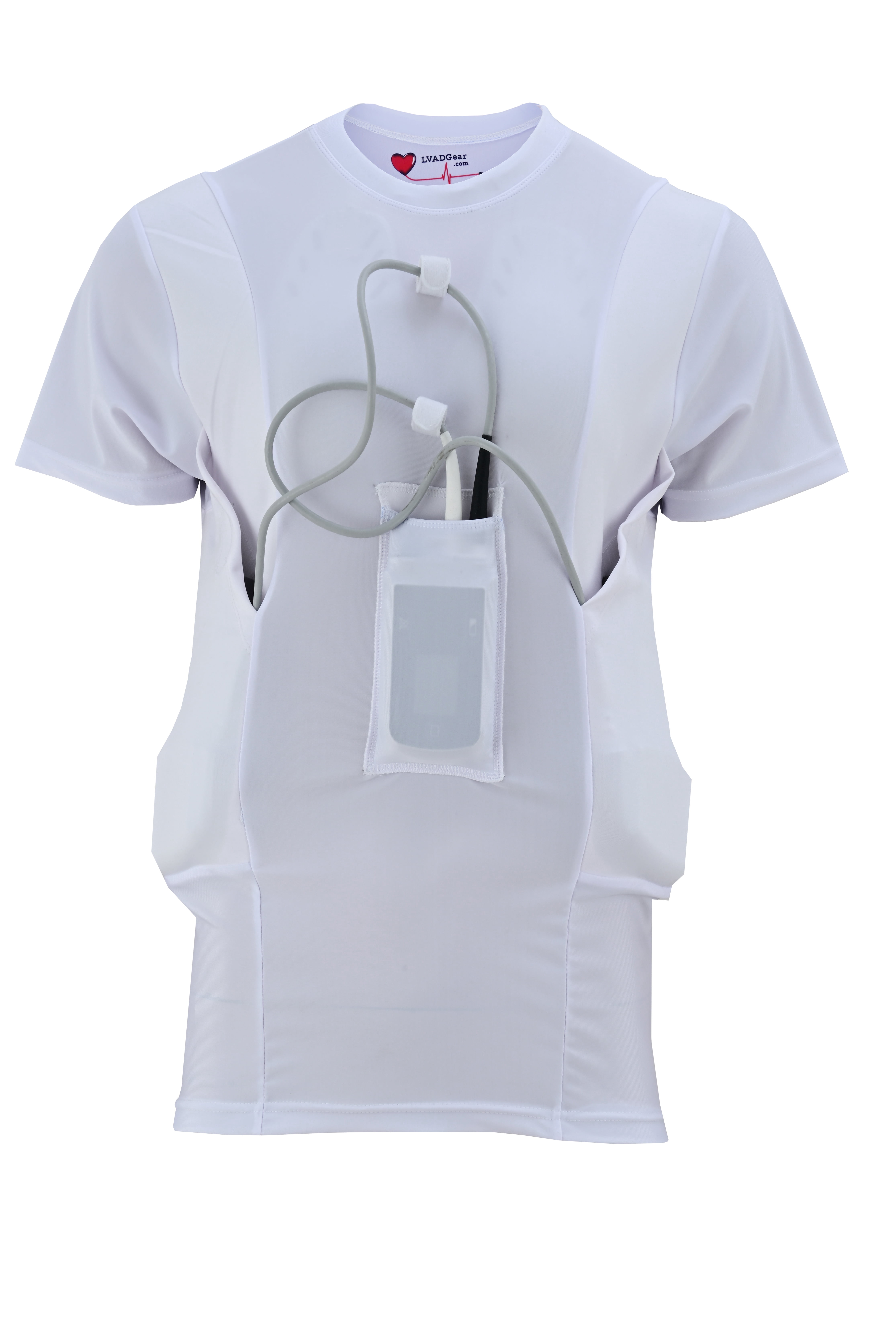 LVAD HeartMate 2 & 3 White Shirt for Women Comfortable LVAD Medical T ...
