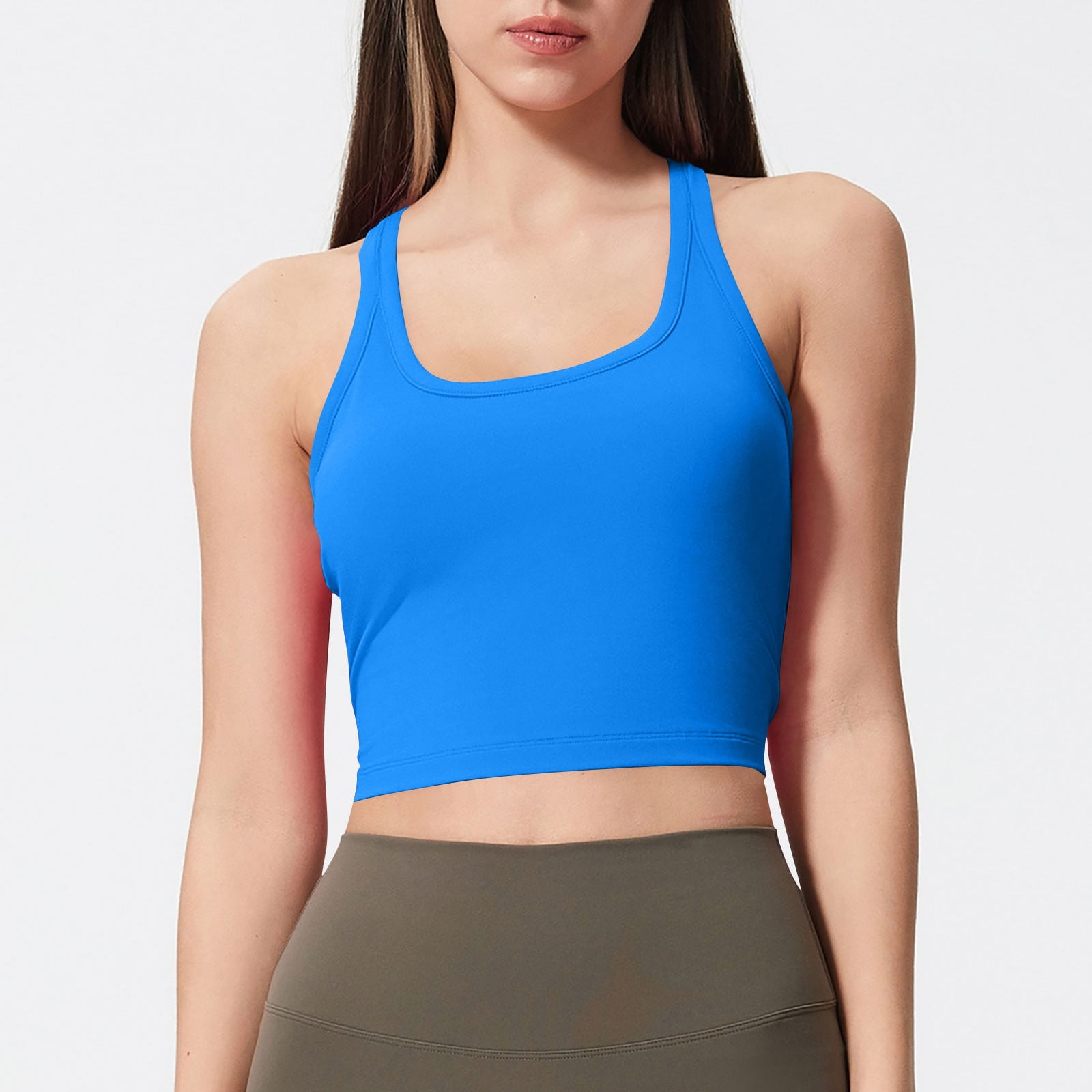 LVHAOGJOB Womens Sports Bras Low Impact Yoga Bras Full Support ...