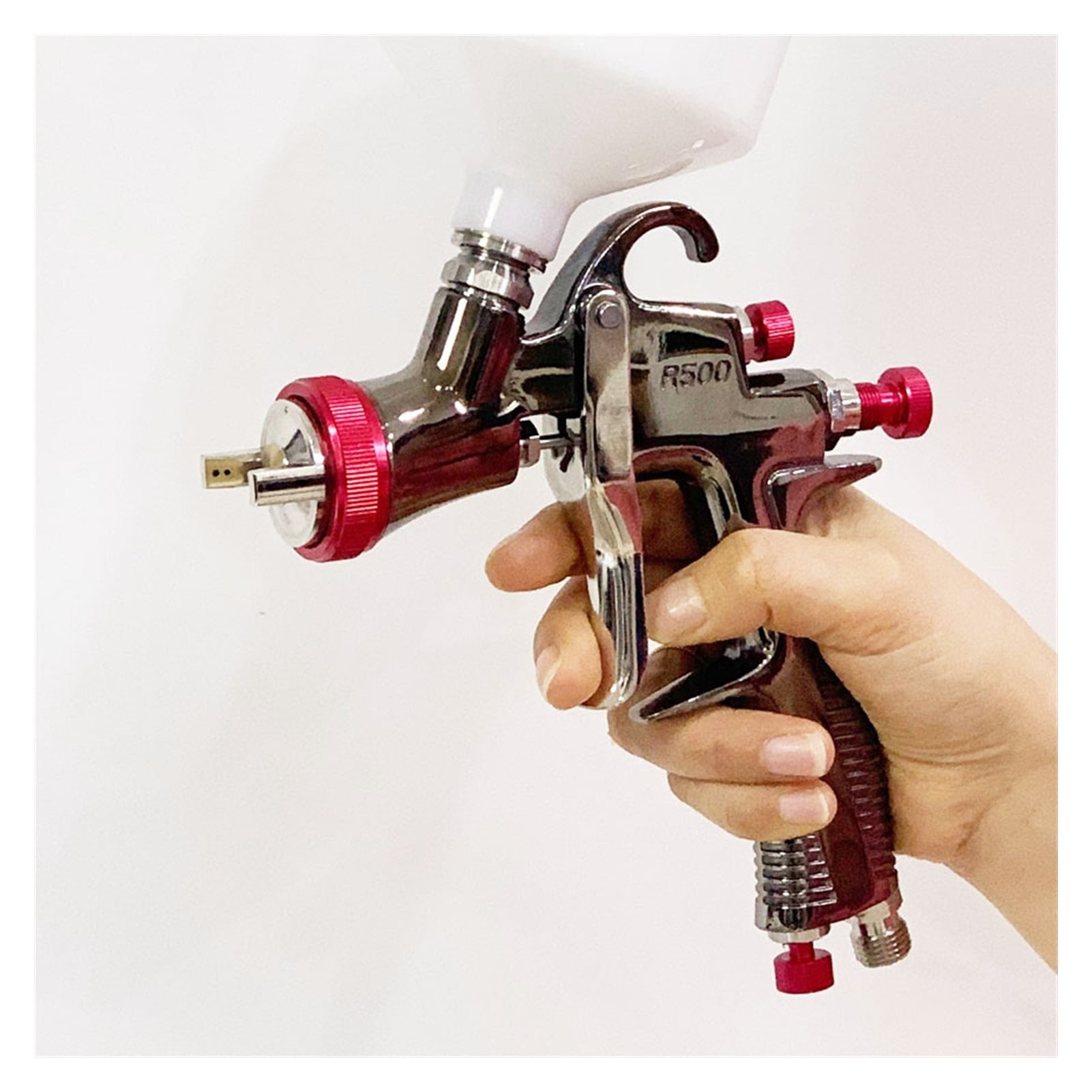 LVLP Air Spray Gun R500 Car Finish Painting 1.3mm Nozzle 600cc Cup ...