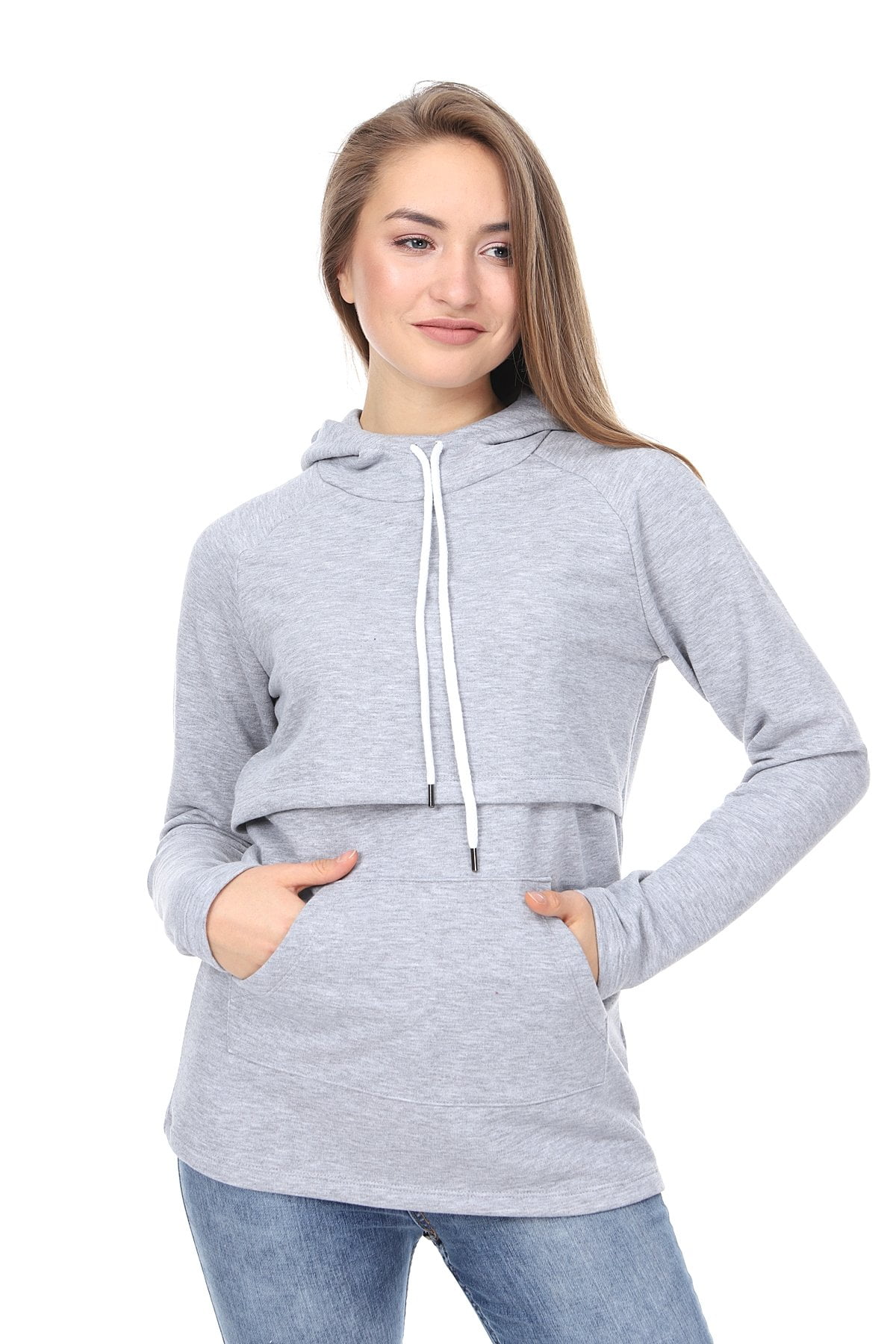 LVMA4520 - Nursing Maternity Hoodie / Sweatshirt Fall Winter Pregnant ...