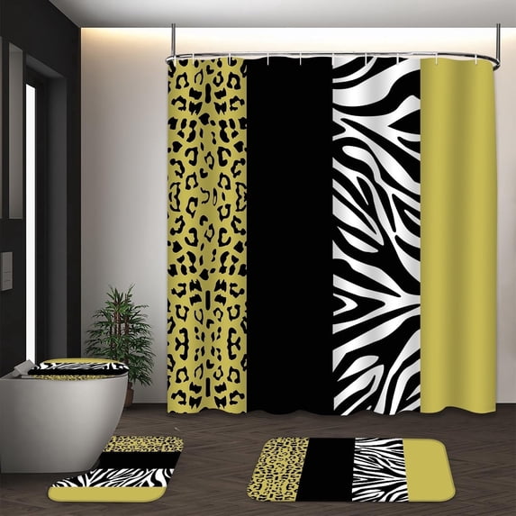 LVRLVR, Shower Curtain, Wild Animal Leopard Print, 70.8