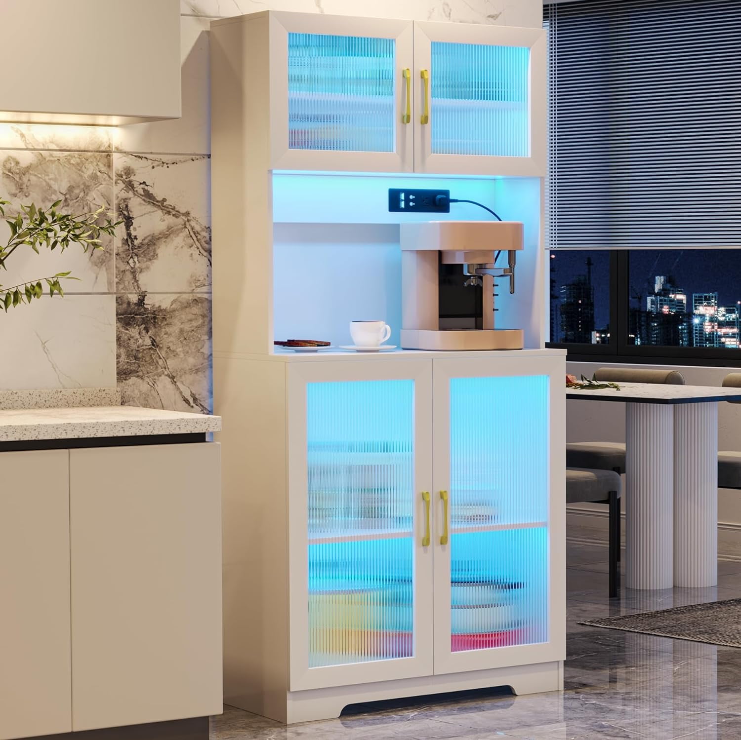 Ironck Kitchen Pantry Storage Cabinet Homfa 70.9'' Kitchen Pantry ...