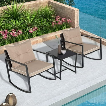 Mainstays Retro C-Spring Outdoor Rocking Motion Chair - Walmart.com