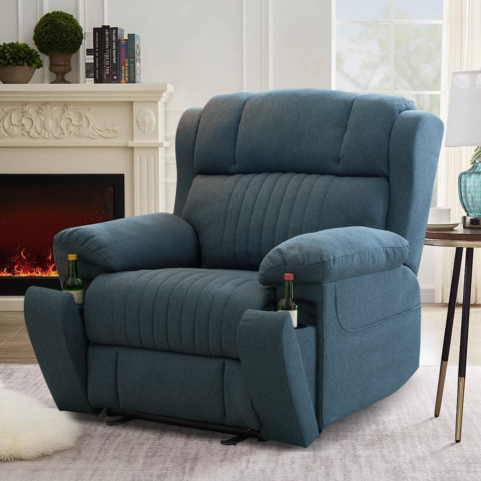 LVUYOYO Electric Power Recliner Chair, Reclining Chair with Heat and ...