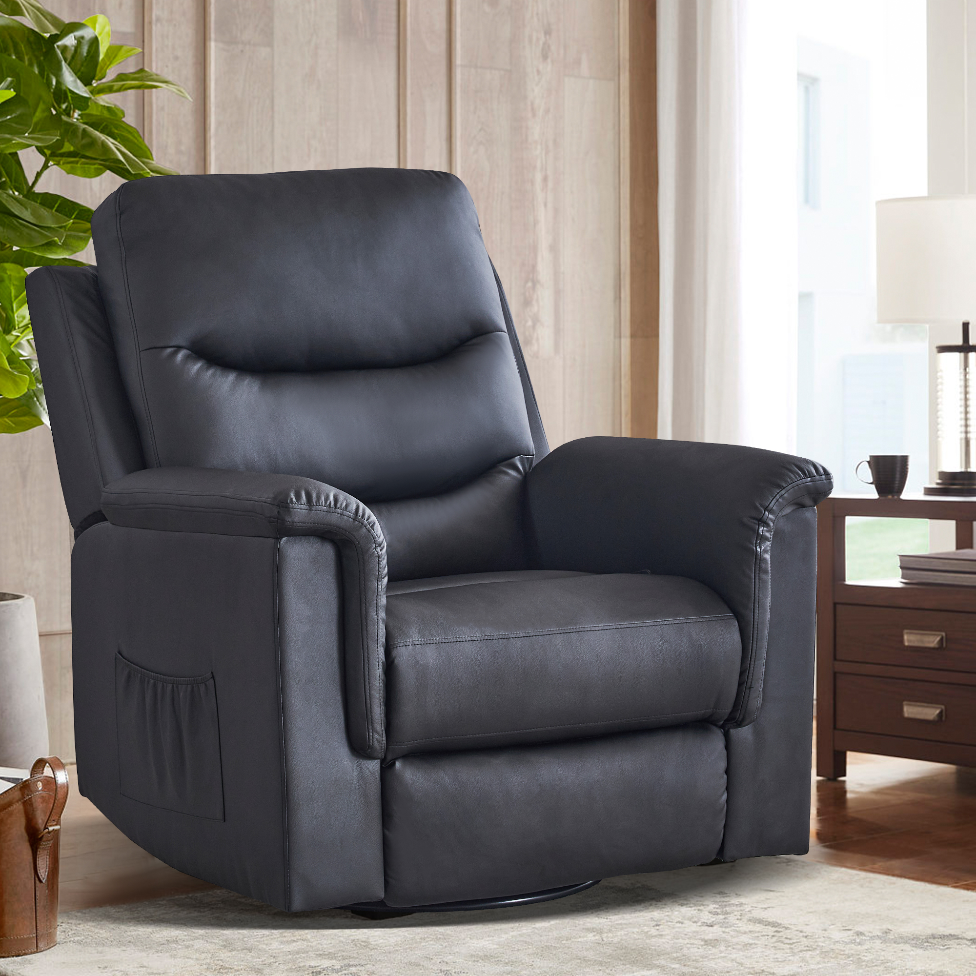 CHITA Power Swivel Glider Rocking Recliner Nursery Chair Living Room ...