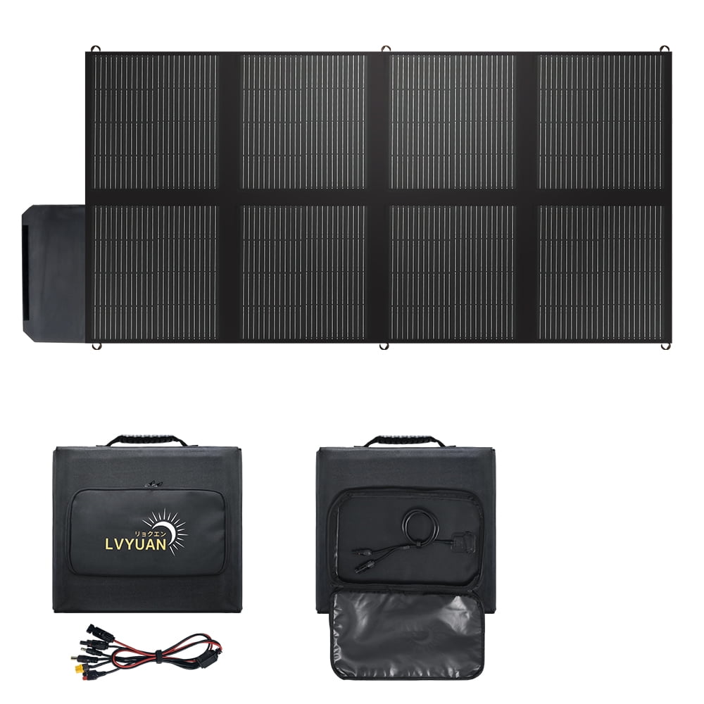 LVYUAN 300 Watt Foldable Solar Panel Kit, Portable Solar Charger ...