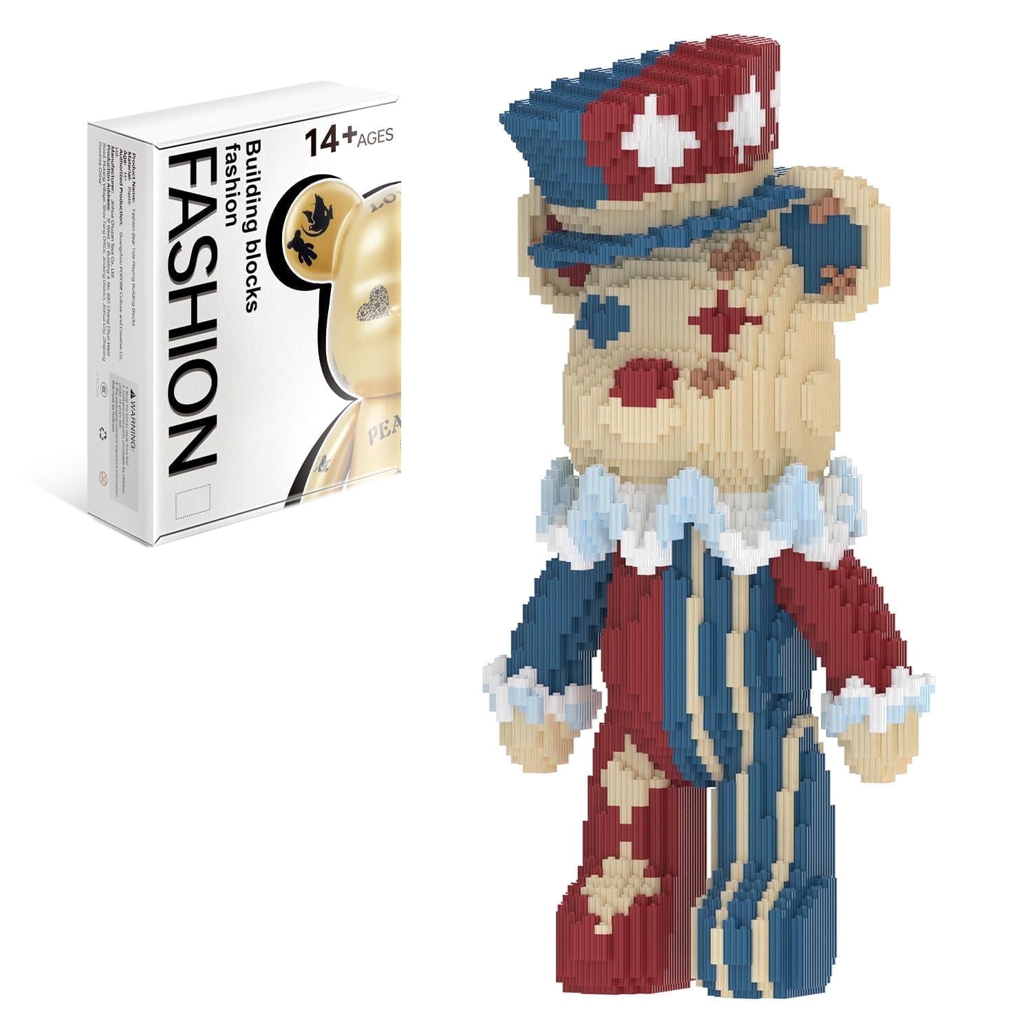 LWBDD Bear Building Blocks for Adults & Kids, Bear Display Model Micro ...