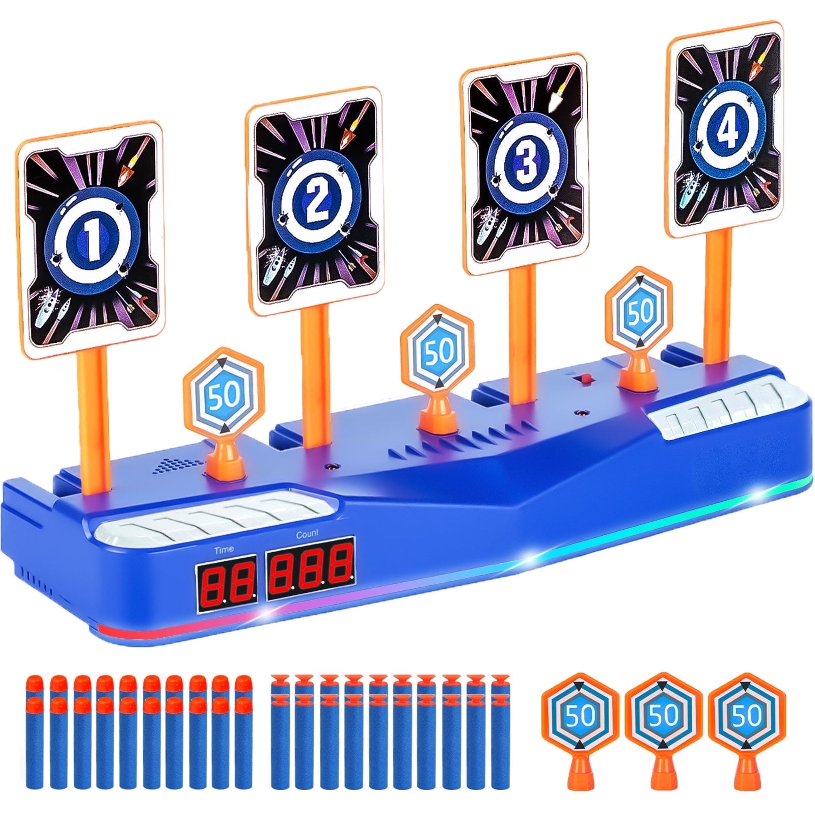 LWBDD Digital Electronic Shooting Targets with 40 Bullets, Scoring Auto ...