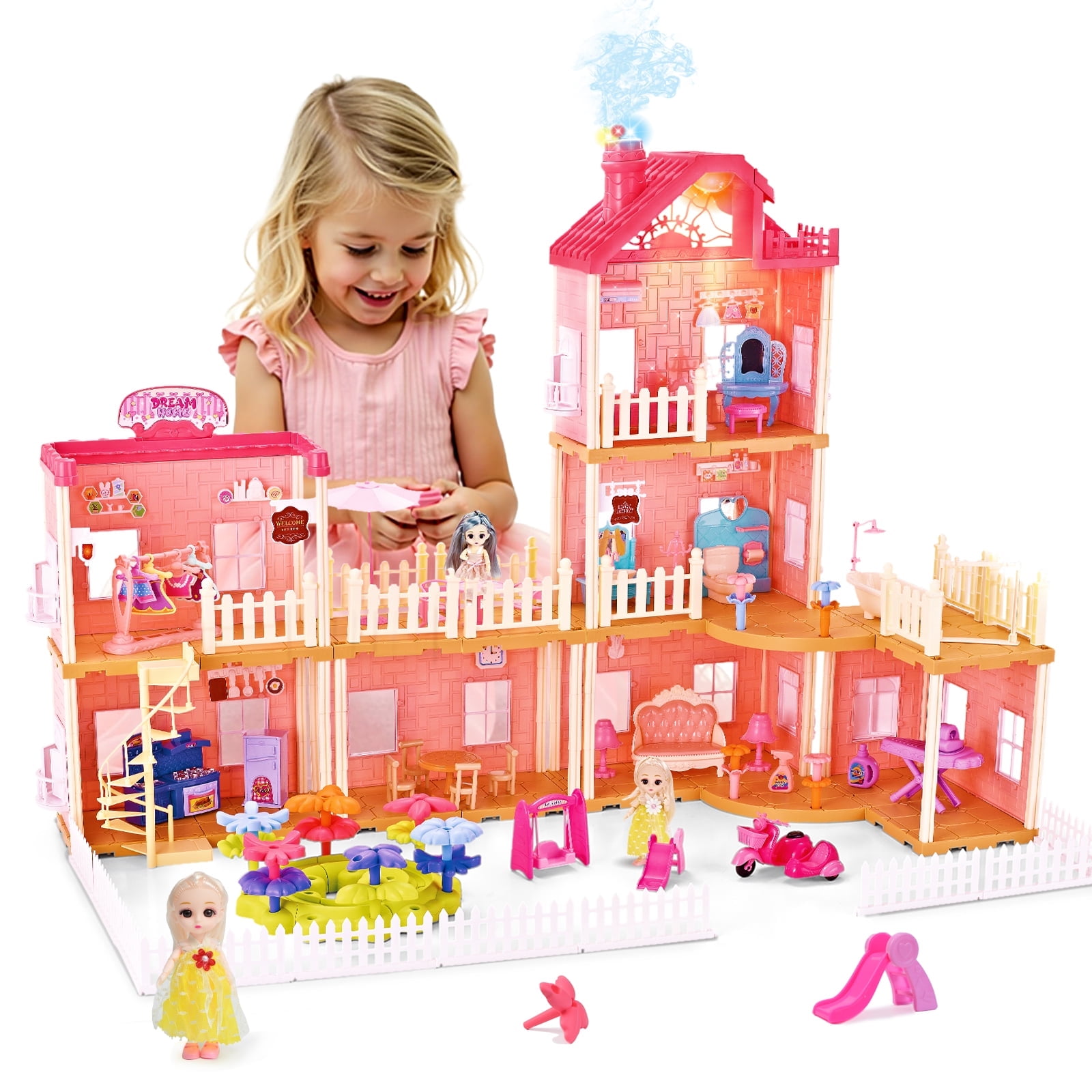 LWBDD Dream House, Doll House, Mini House, Including Doll, Dollhouse ...