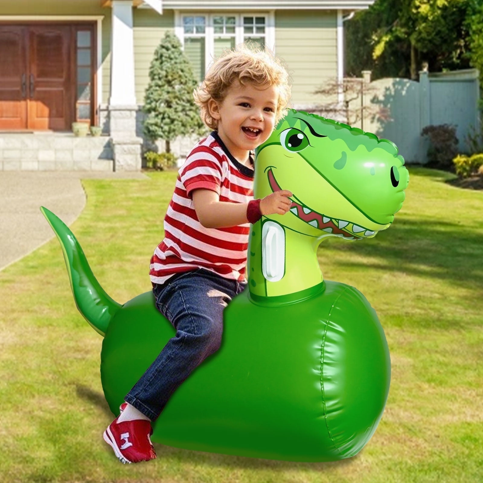 LWBDD Inflatable Hopping Ball for Kids, Dinosaur Ride on Toys Bouncy ...