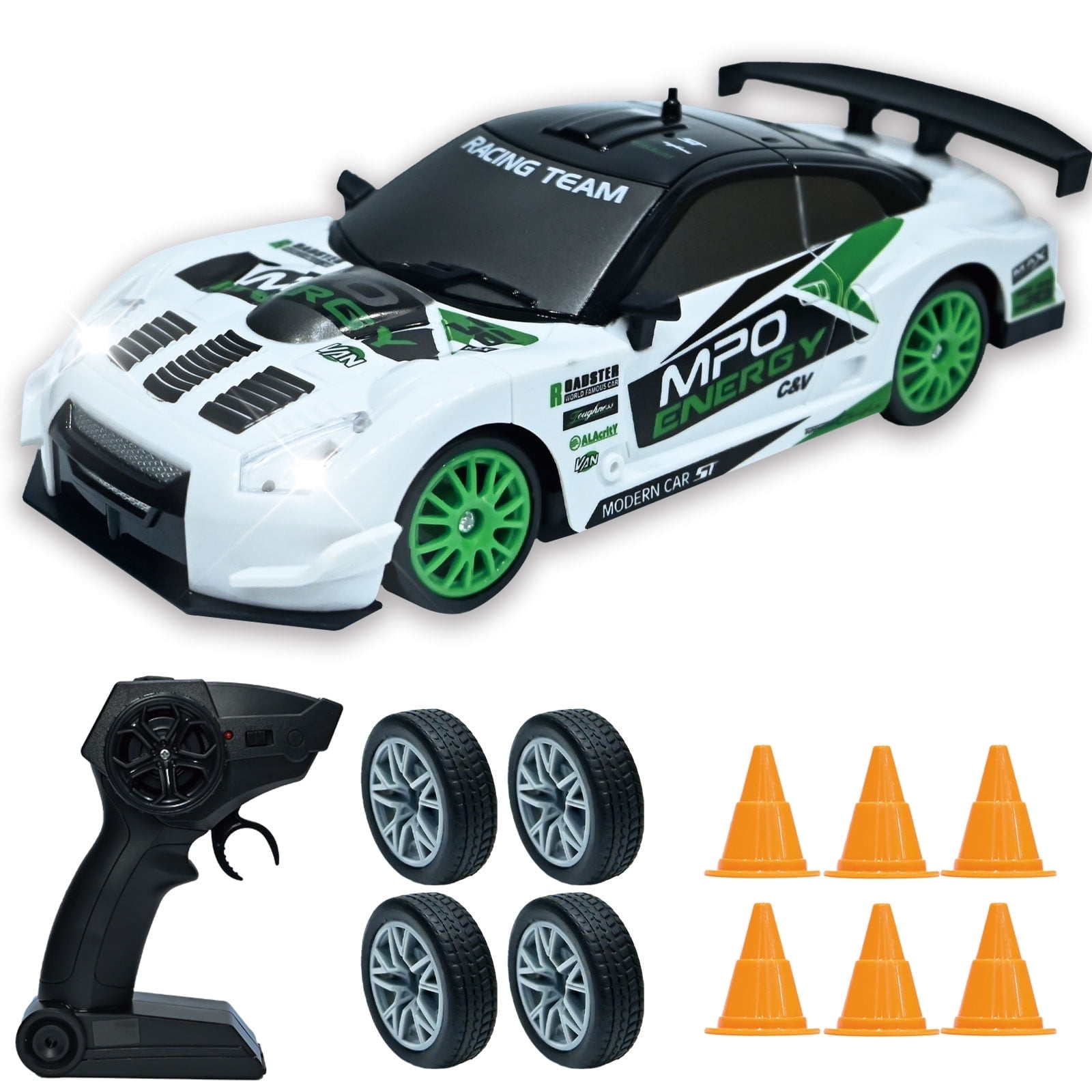 LWBDD Mini Drift Car Rc Cars Drift for Kids 3.7V, 2.4 GHz 1:24 Scale ...