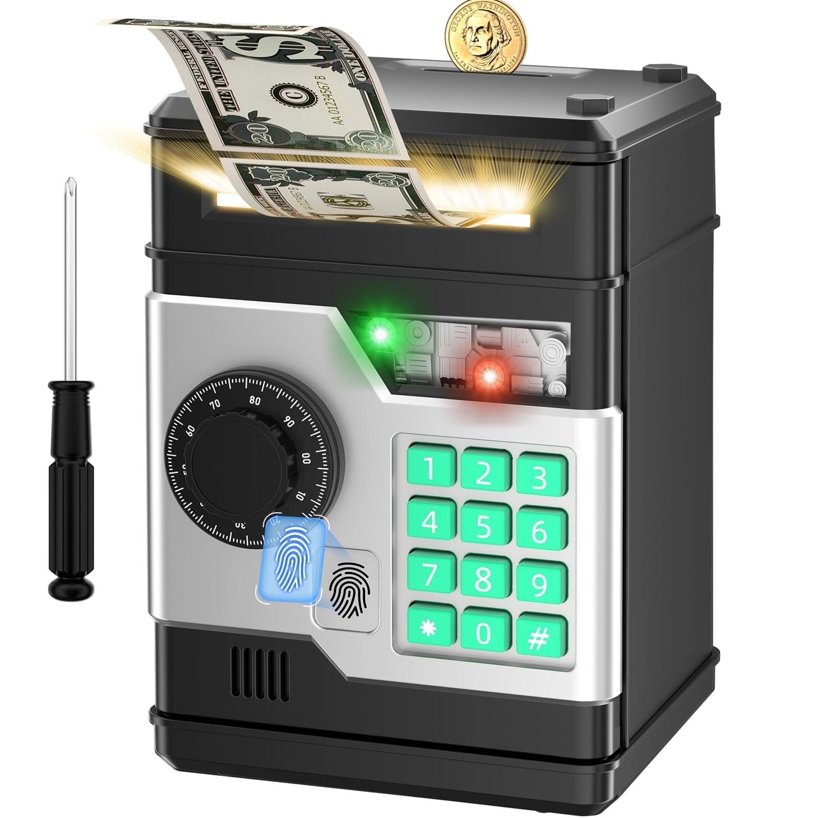 LWBDD Piggy Bank, Automatic Electronic Piggy Bank for Kids Boys Girls ...
