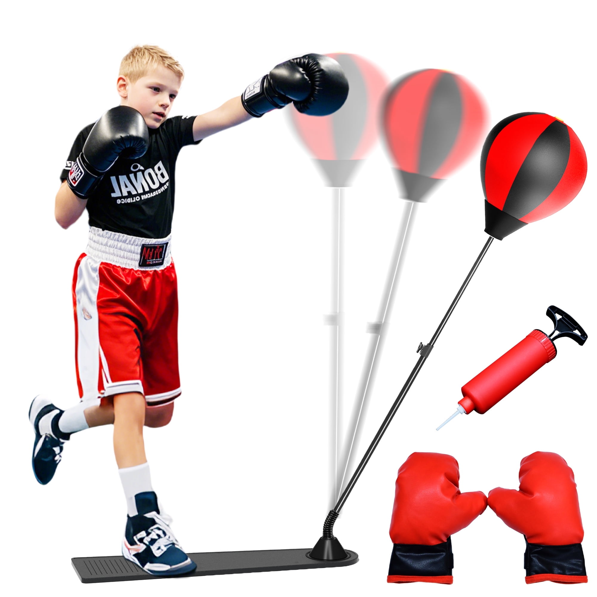 LWBDD Punching Bag for Kids with Boxing Gloves, Boxing Gifts for 3-6-10 ...