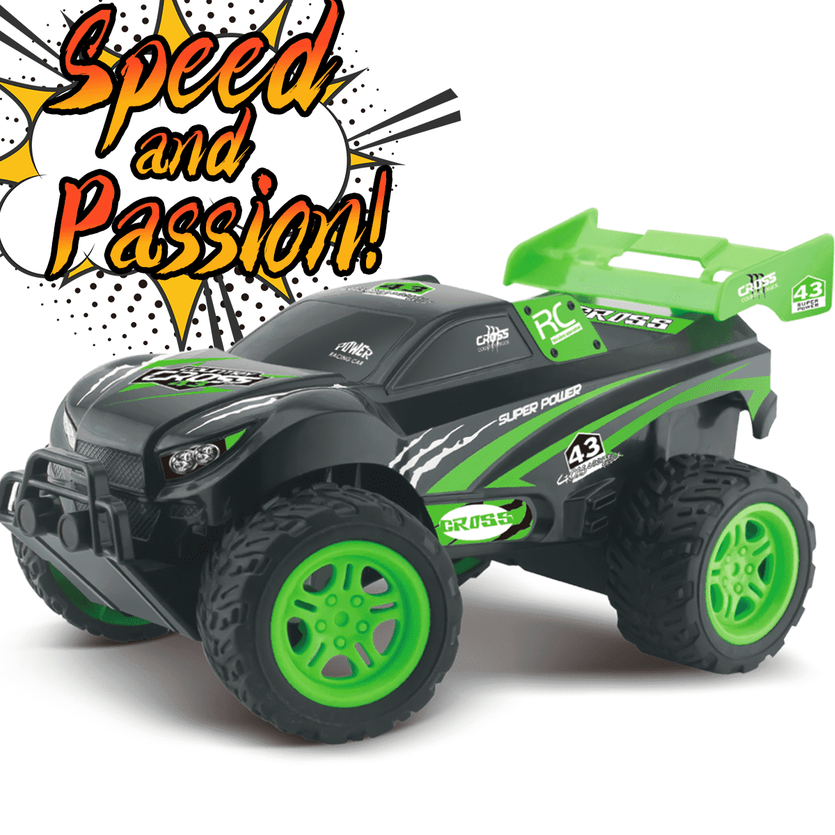 LWBDD Rc Cars Fast High Speed Rc Buggy Car, Green & Black - Walmart.com