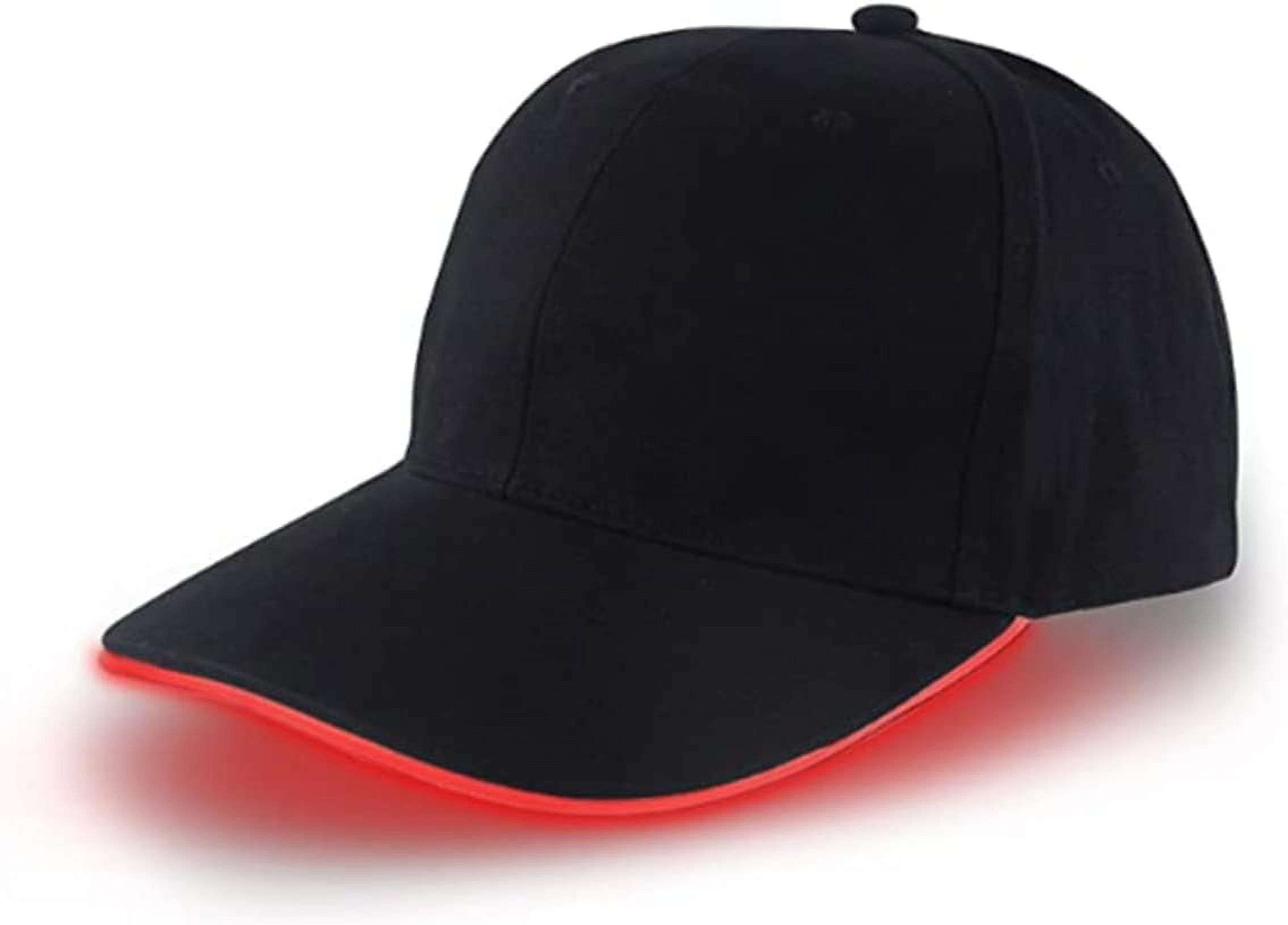 LWHAO Light Up Baseball Cap,LED Disco Top Hat,Unisex Flashing LED Hat ...