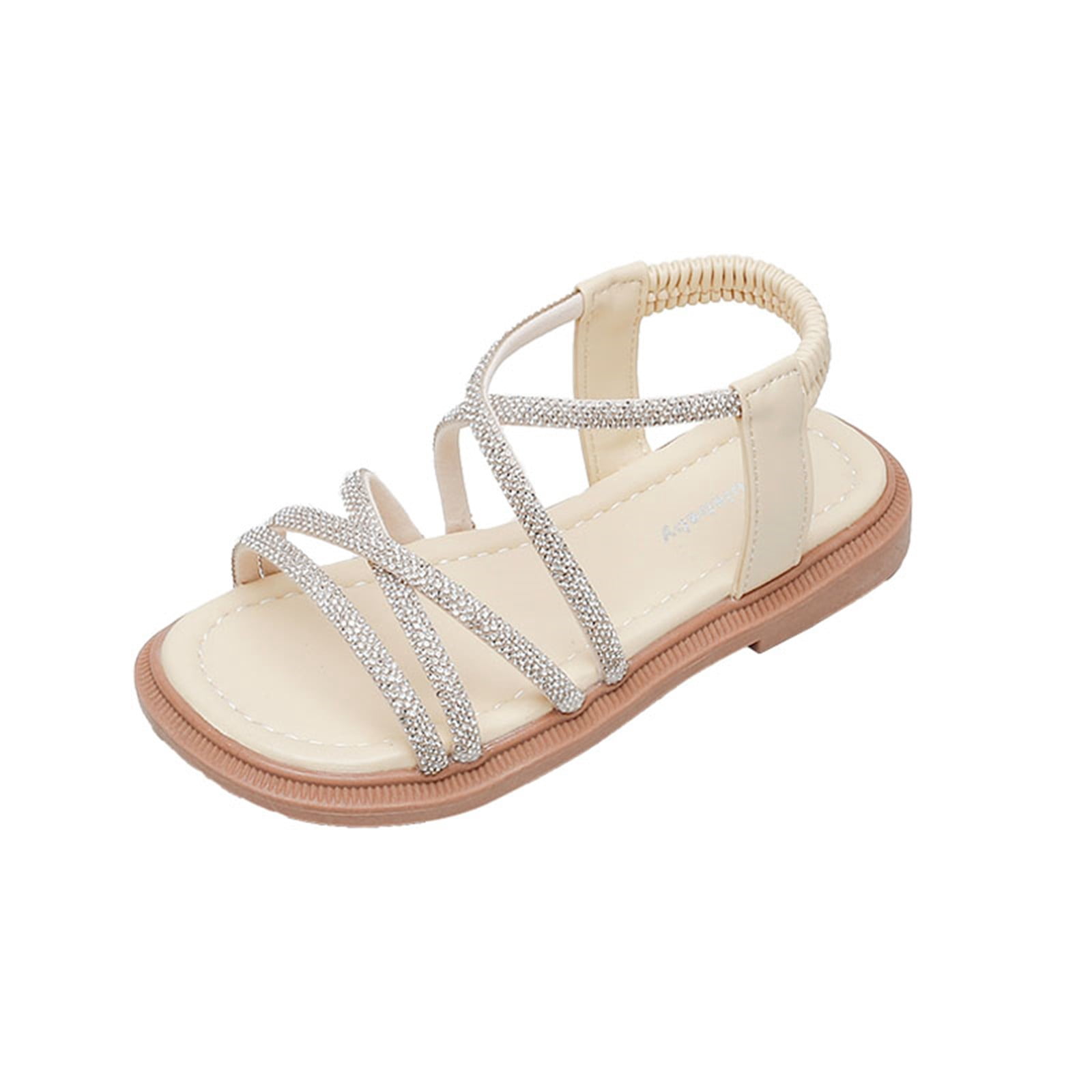 LWNYDPLSD Girls Fashion Sandals Open Toe Ankle Strap Shoes for Toddler ...