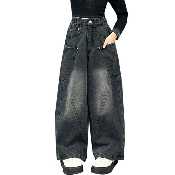 LWNYDPLSD Jeans Wide Leg Flare Sweatpants Kids Sweatpants Trendy Pants ...