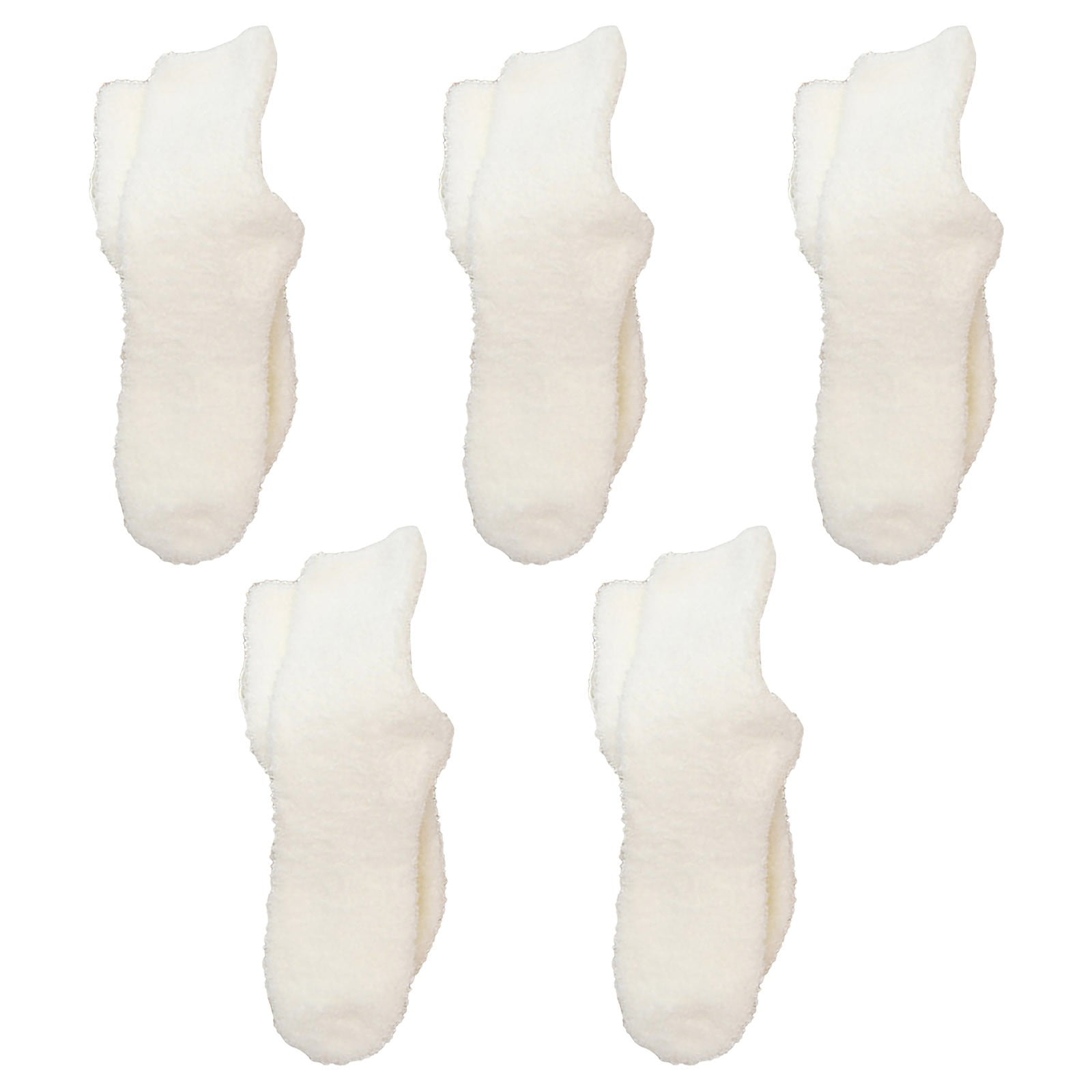 LWNYDPLSD Womens White Socks Women Fuzzy Fluffy Cozy Slipper Socks Warm ...