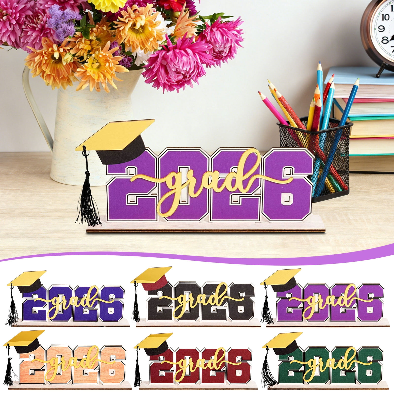 LWVITH 2026 Graduation Wooden Decor Graduation Gifts and Keepsakes 3D ...