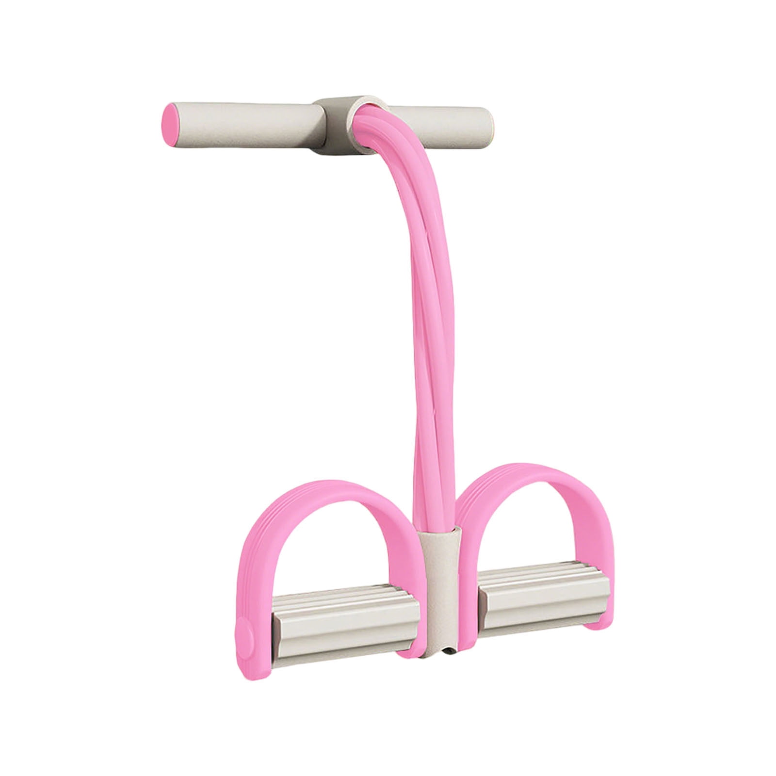 LWVITH 4 Tube Pedal Resistance Bands with Handles - Adjustable Ankle ...