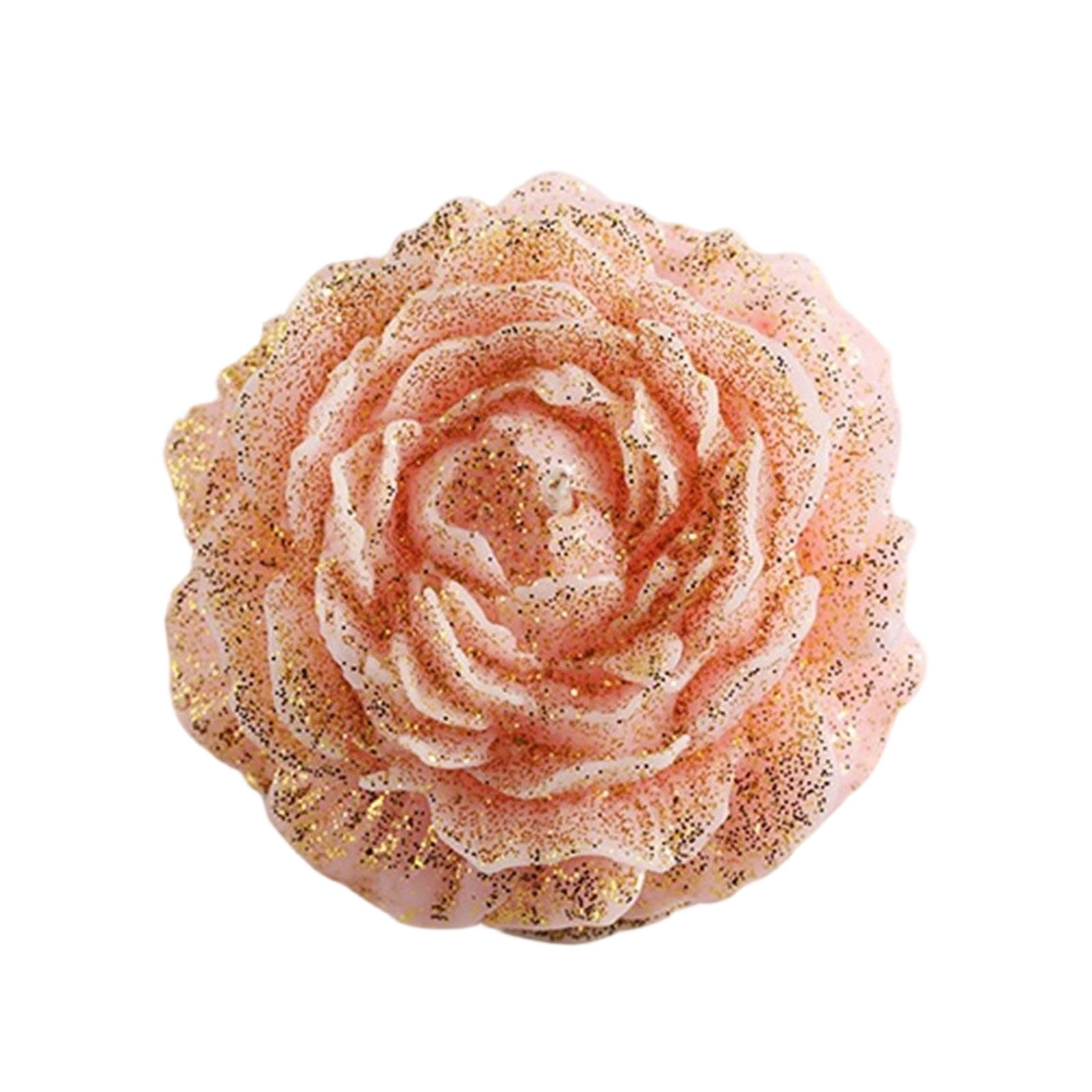 LWVITH Glow in the Dark Rose Candle Low Temperature Wax with Glitter ...