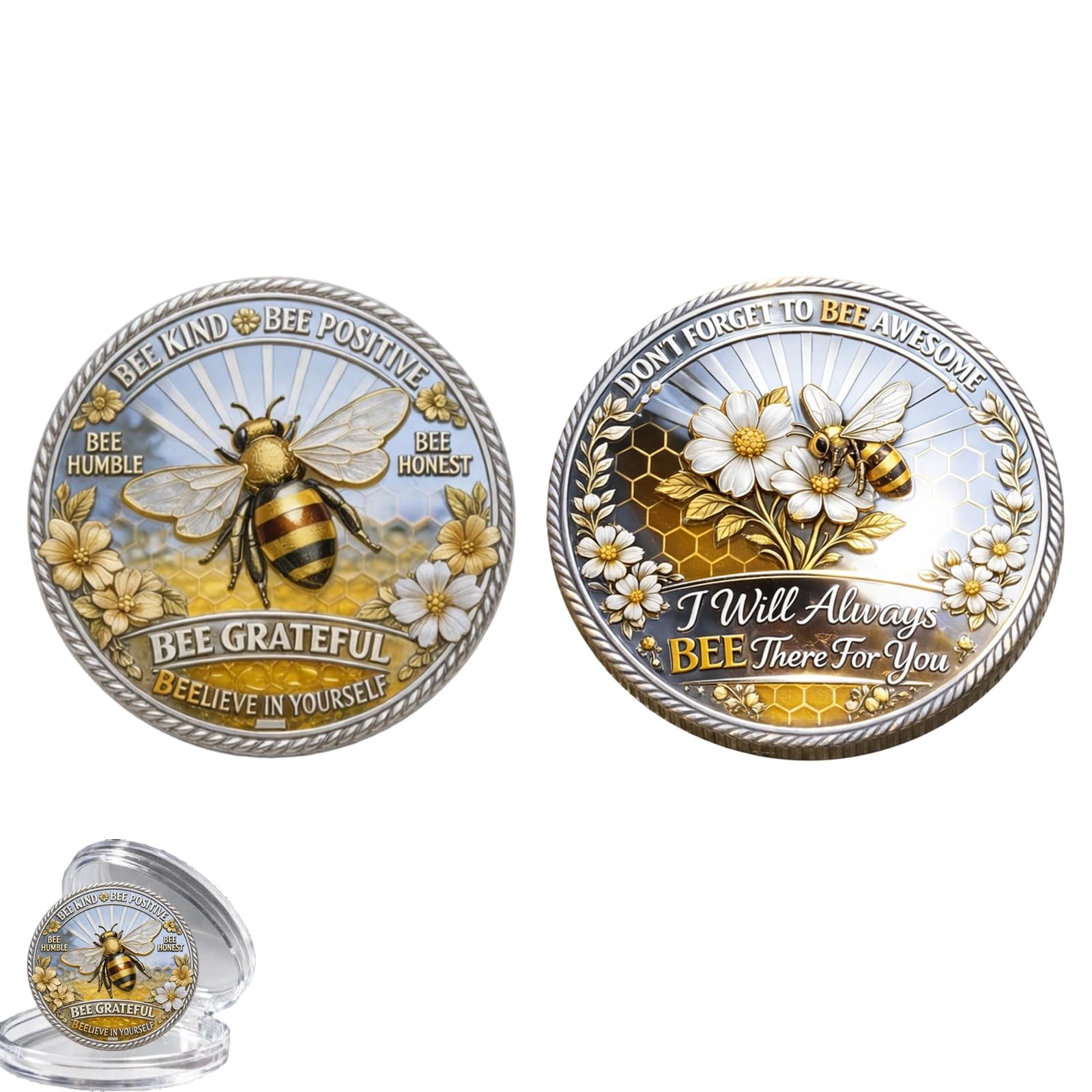 LWVITH Kind Positivity Inspirational Coin Motivational Gift for Friends ...