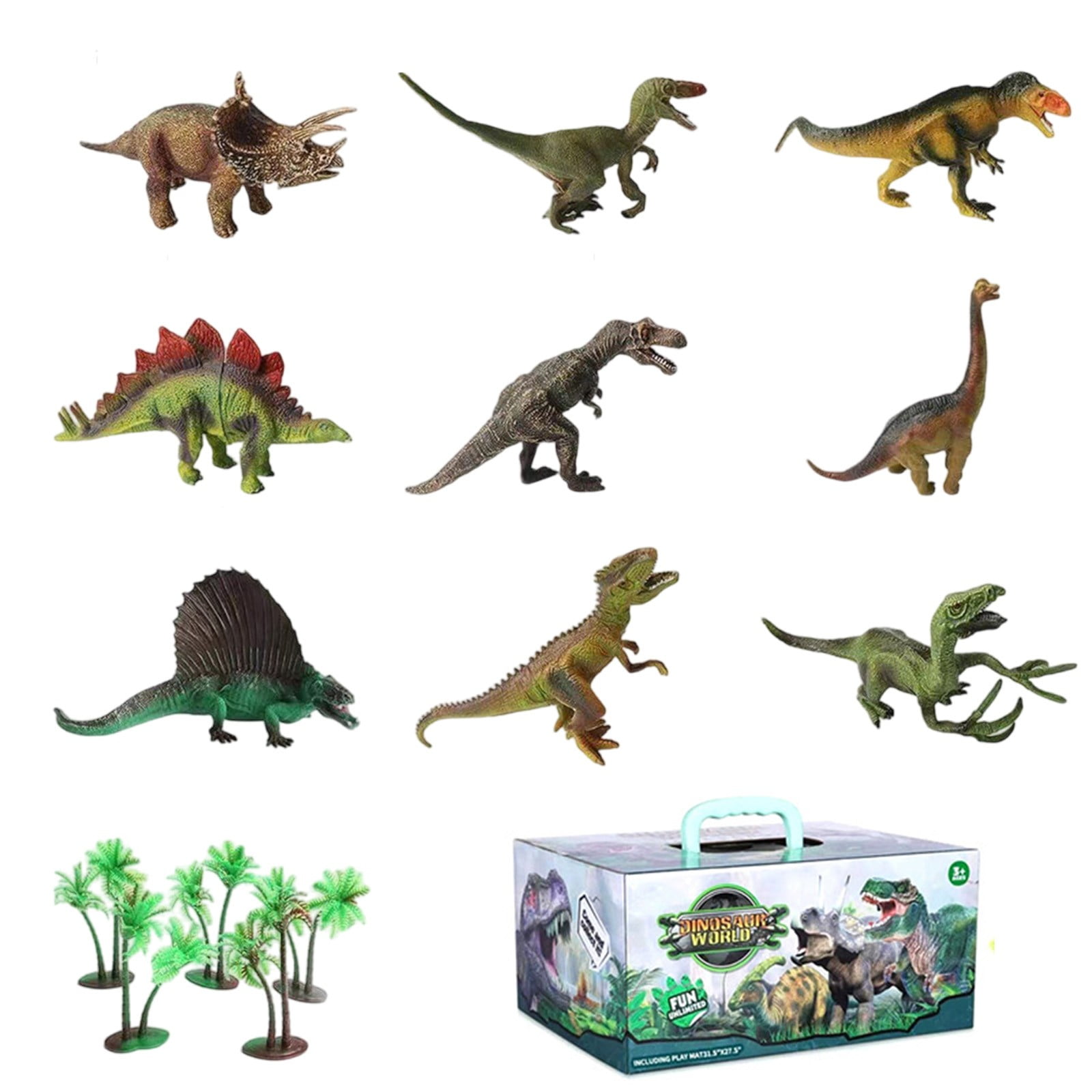 LWYBAODAN Dinosaur Toys for Kids 3-5 – 12 Realistic Small Dinosaur ...