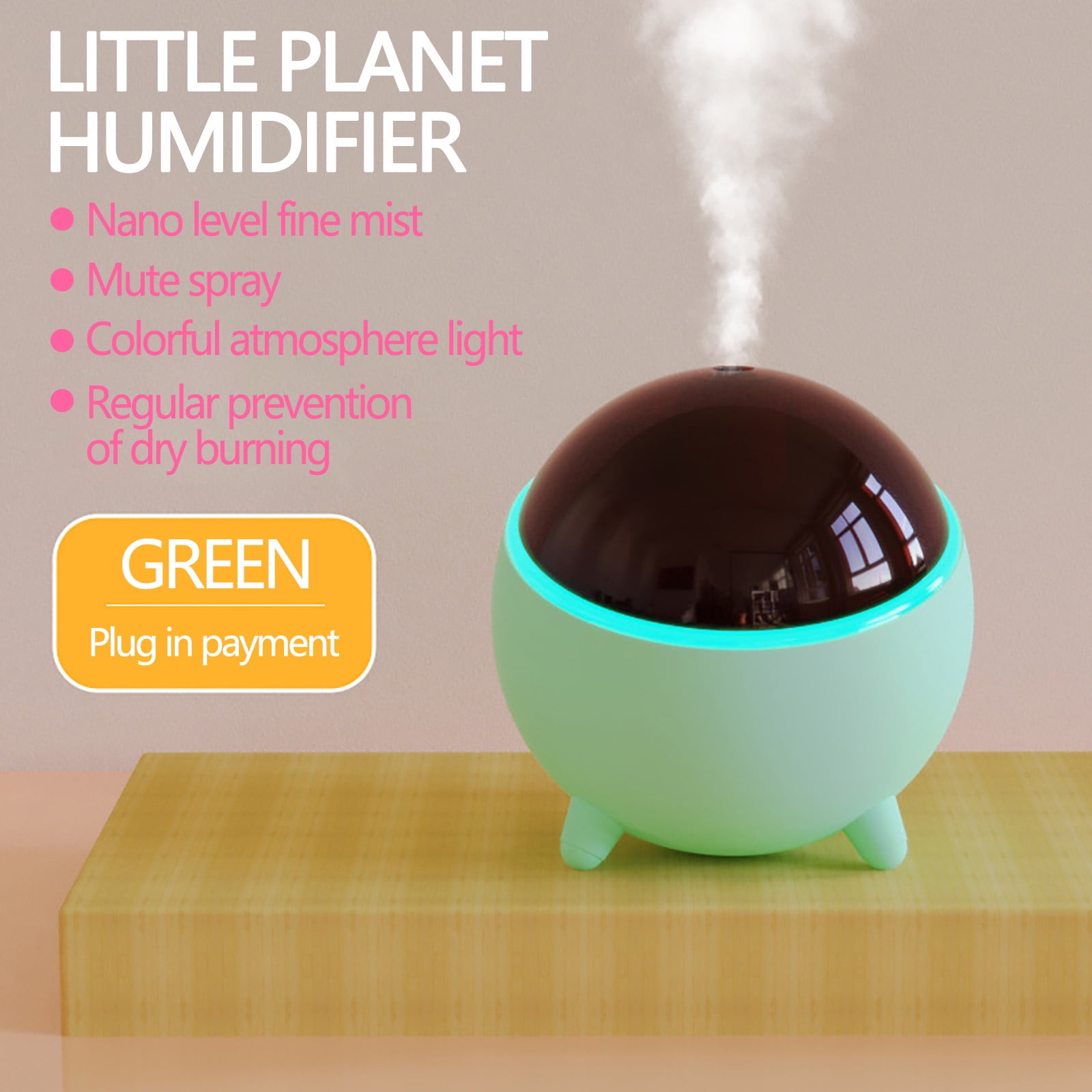 LWZWM 2024 Clearance Humidifiers New Colorful Atmospheres Light Usb ...