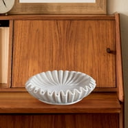 RBCKVXZ Round Ruffled Decorative Bowl - Modern Design for Coffee Table ...