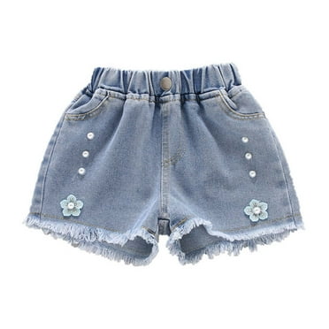 Wonder Nation Girls Knee Length Denim Jean Shorts, Sizes 5-18 & Plus ...