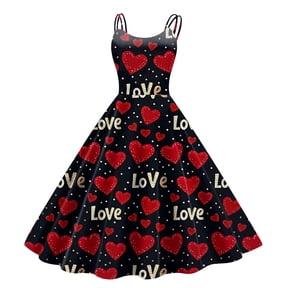 LWavelet Valentine's 2026 Love Heart Dress for Women, Sweetheart Rose ...