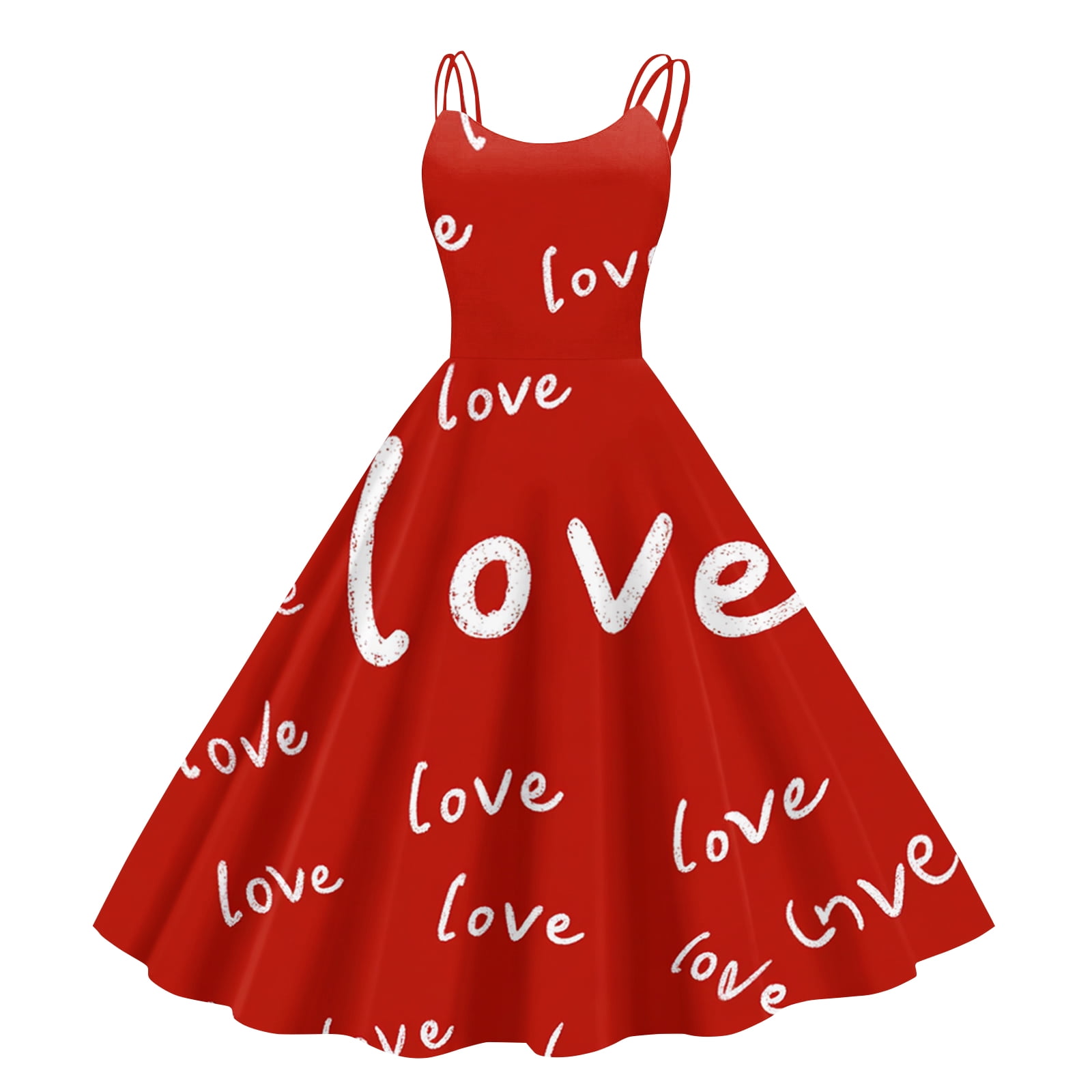 LWavelet 2026 Valentine's Soft Girl Aesthetic Sundress, Spaghetti Strap ...
