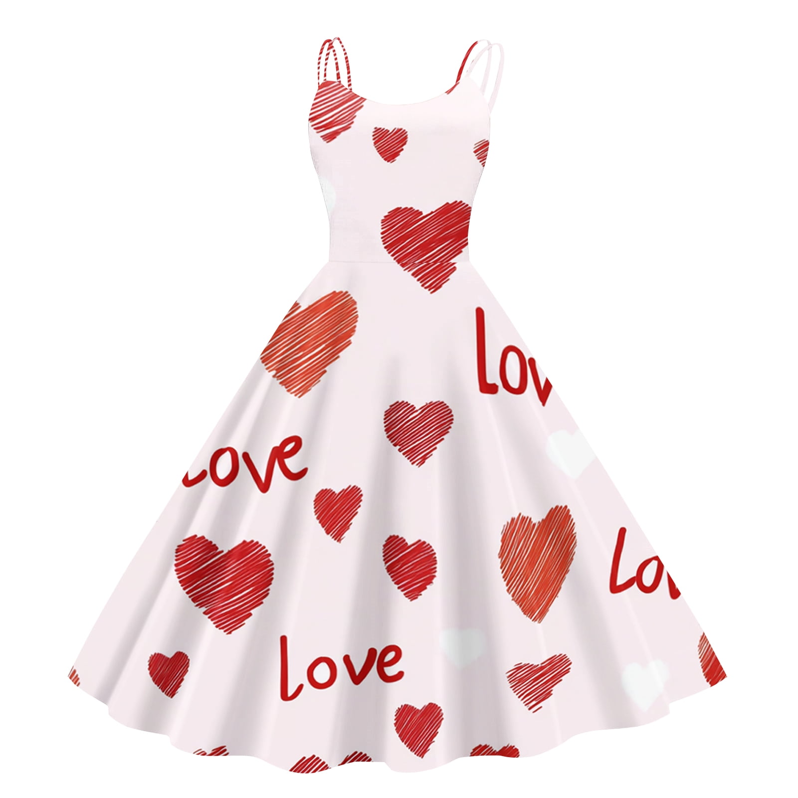 LWavelet 2026 Valentine's Soft Girl Aesthetic Sundress, Spaghetti Strap ...