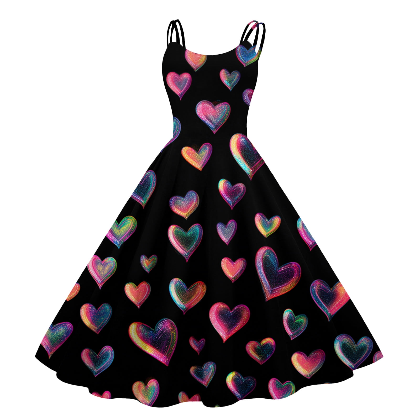 LWavelet 2026 Valentine's Whimsical Valentine Sundress, Spaghetti Strap ...