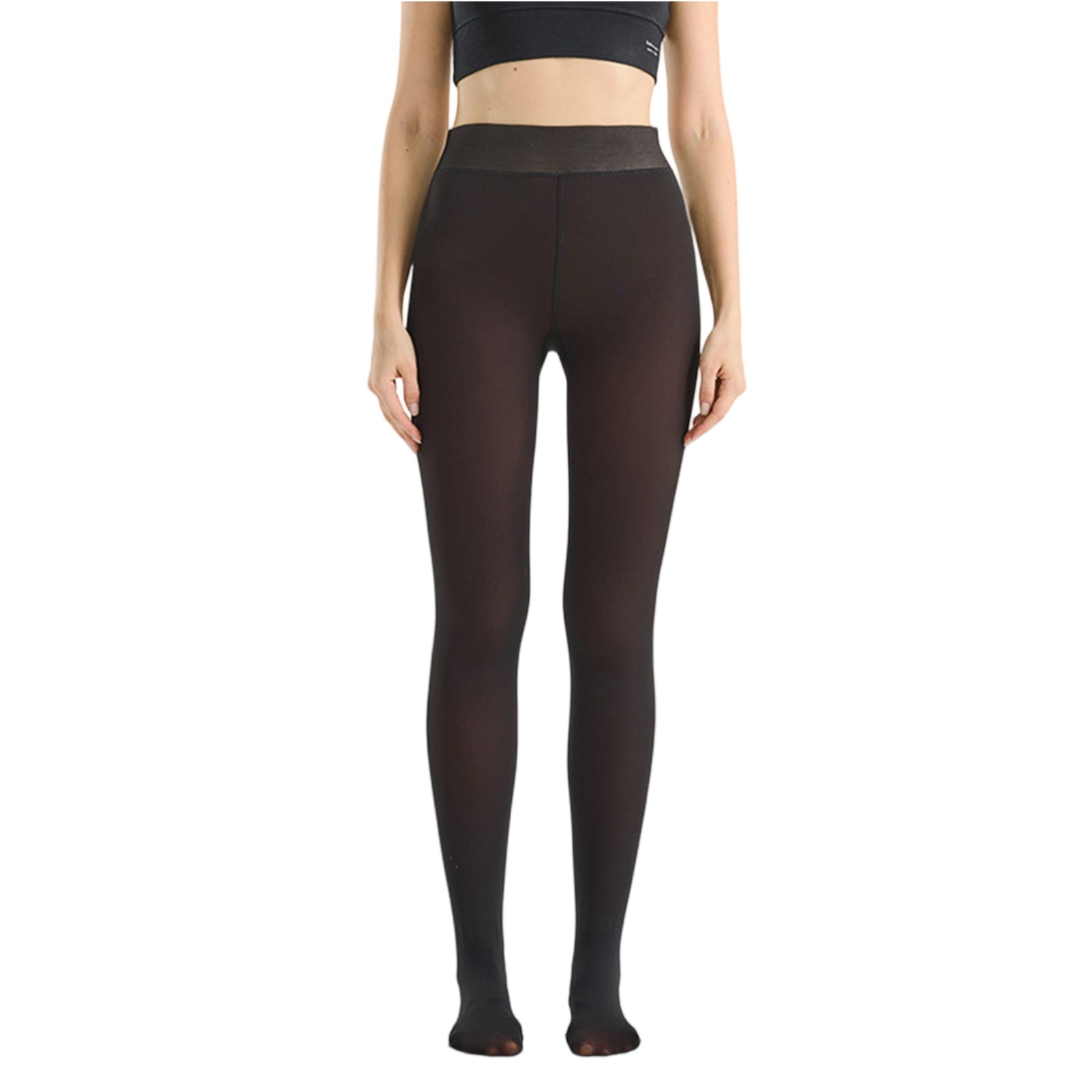 LWavelet Fleece Lined Tights Sheer Women - Fake Translucent Warm ...