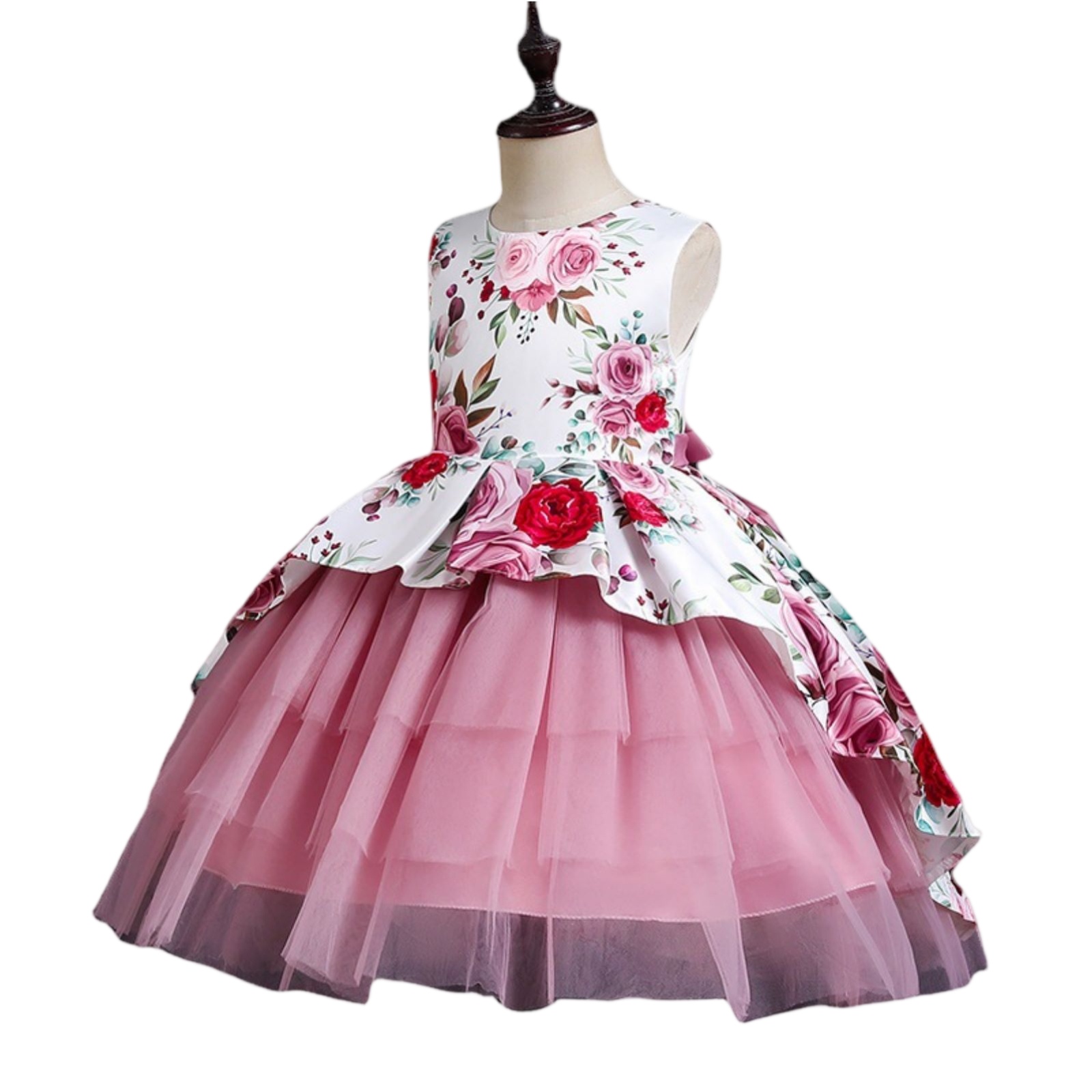 LWavelet Flower Little Big Girls Maxi Dress Bridesmaid Wedding Pageant ...