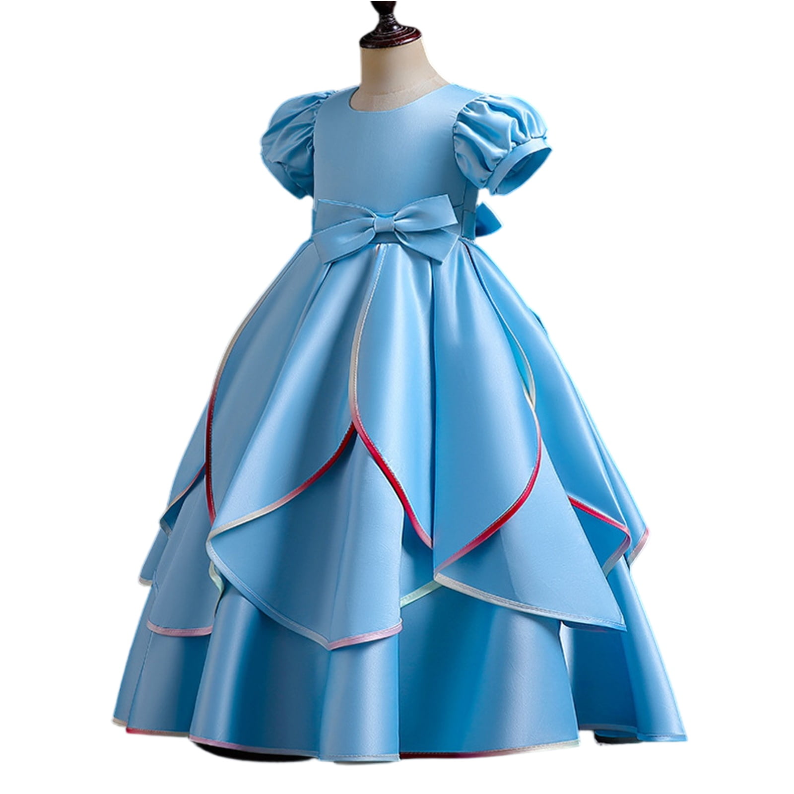 LWavelet Kids Girls Birthday Party Dress Embroidery Princess Tulle ...