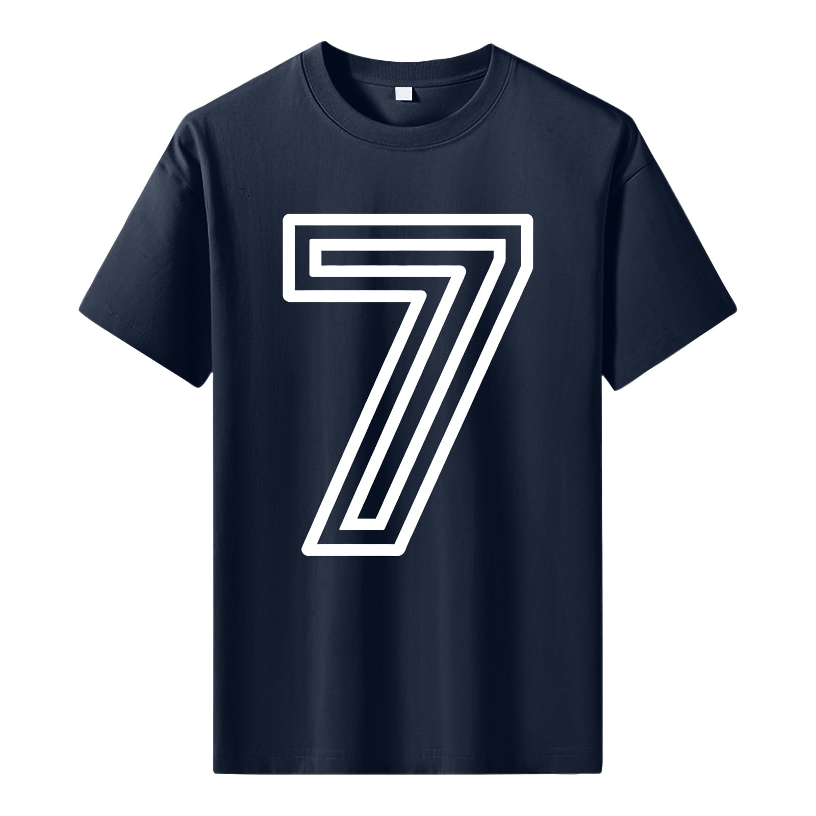 LWavelet Layered Line Number 32 Men's T-Shirt Ideal for Casual Outings ...