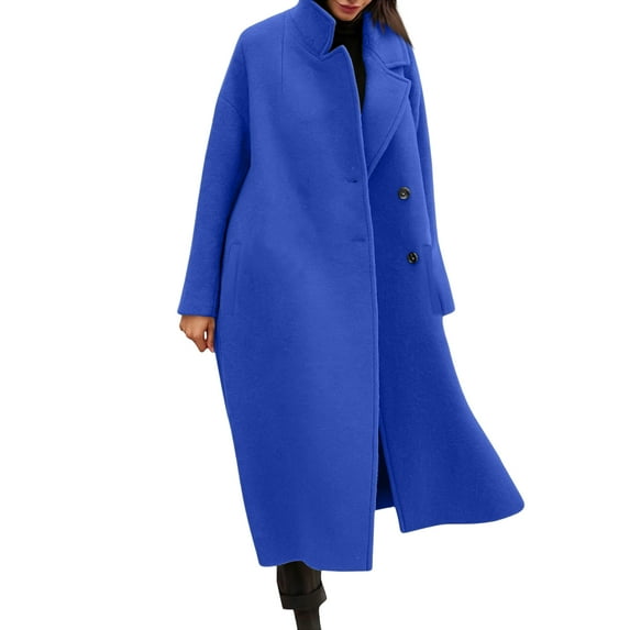 LWavelet Oversized Wool Coat Women Warm Winter Daily Trendy Loose ...