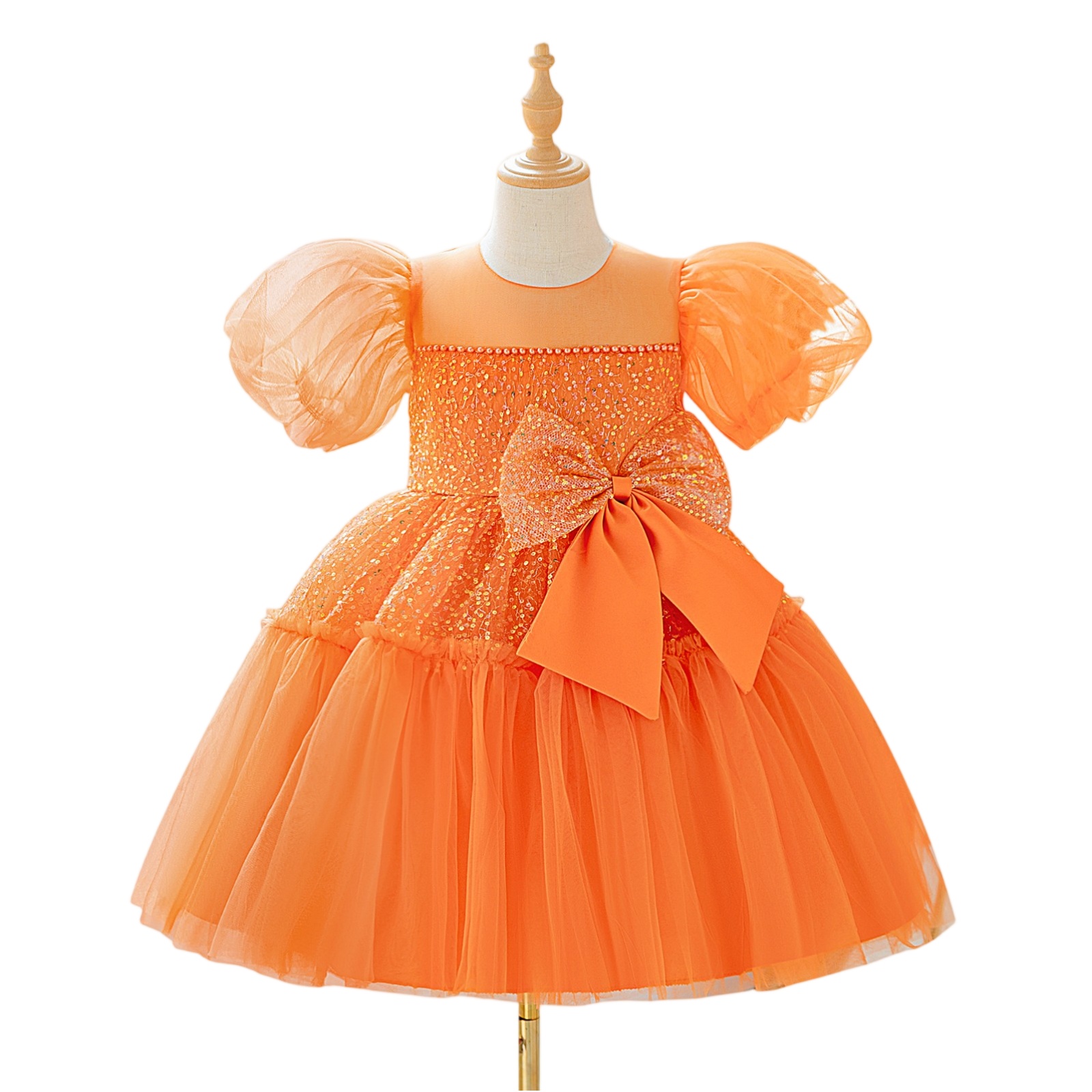 LWavelet Princess Girl Dress Long Tulle Gown Flower Girls Dress ...