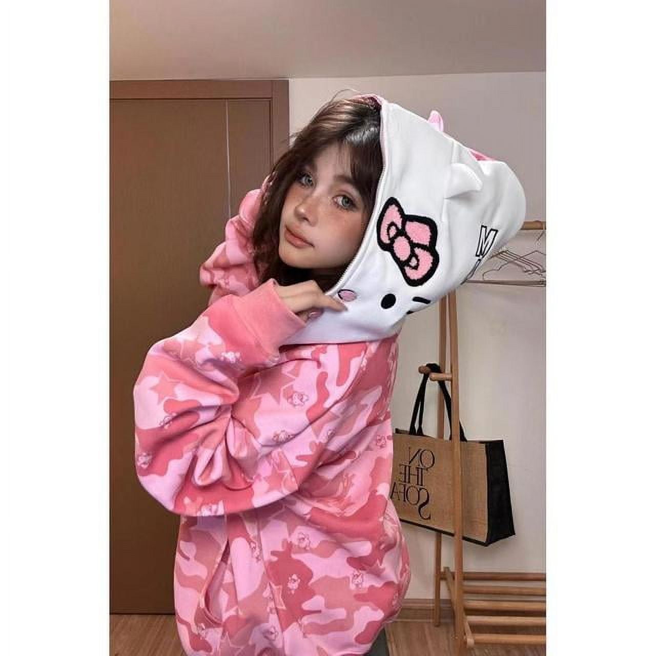 LXC Hello Kitty Camouflage Hoodie, Jacket (Female), S - Walmart.com